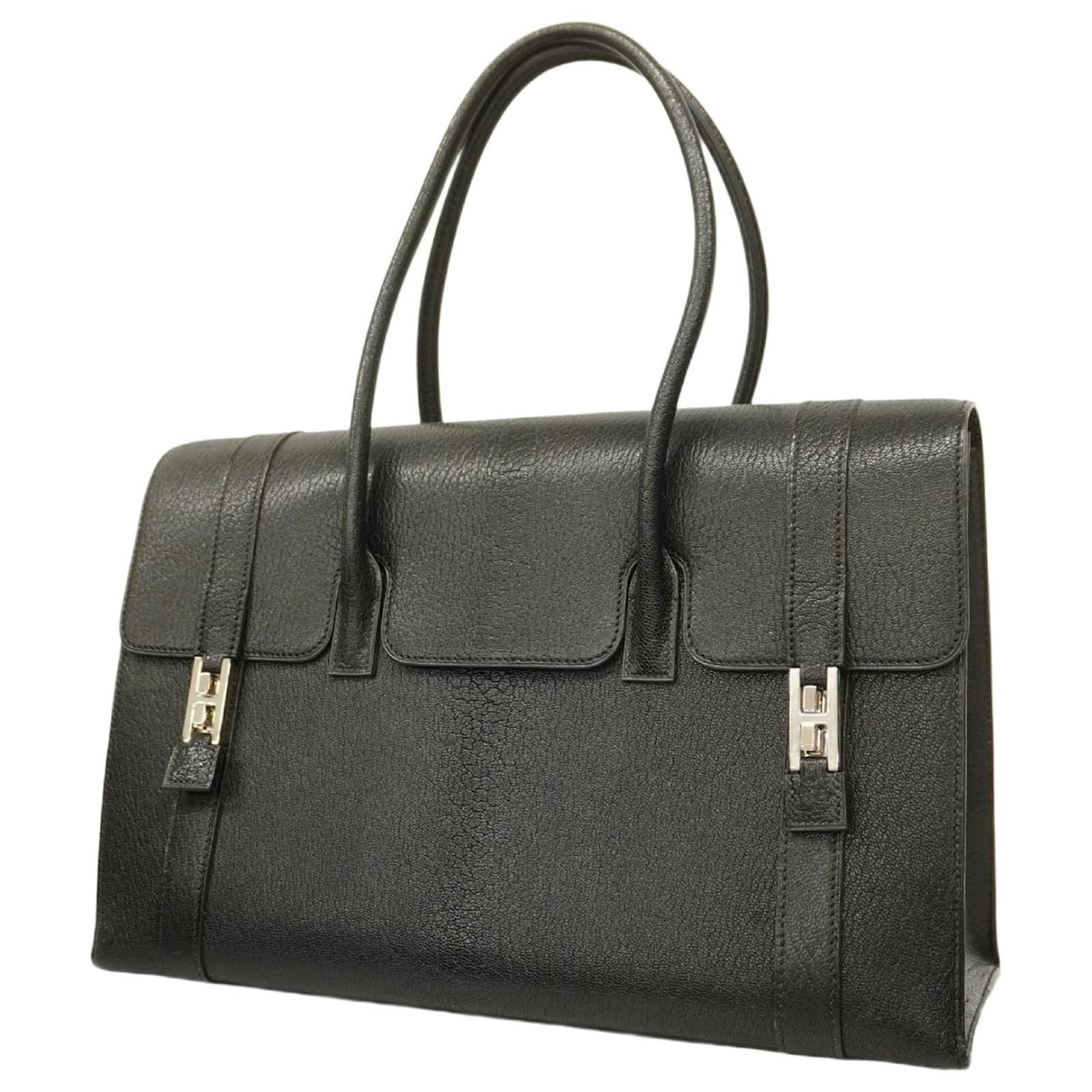 Hermès Hermes Drag 37 Handbag in Black Chevre Coromandel ref.1753600 ...