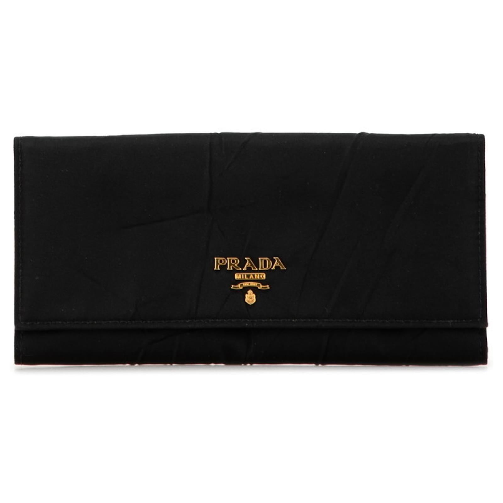 Prada Long Wallet in Black Nylon and Leather ref.1754232 - Joli Closet