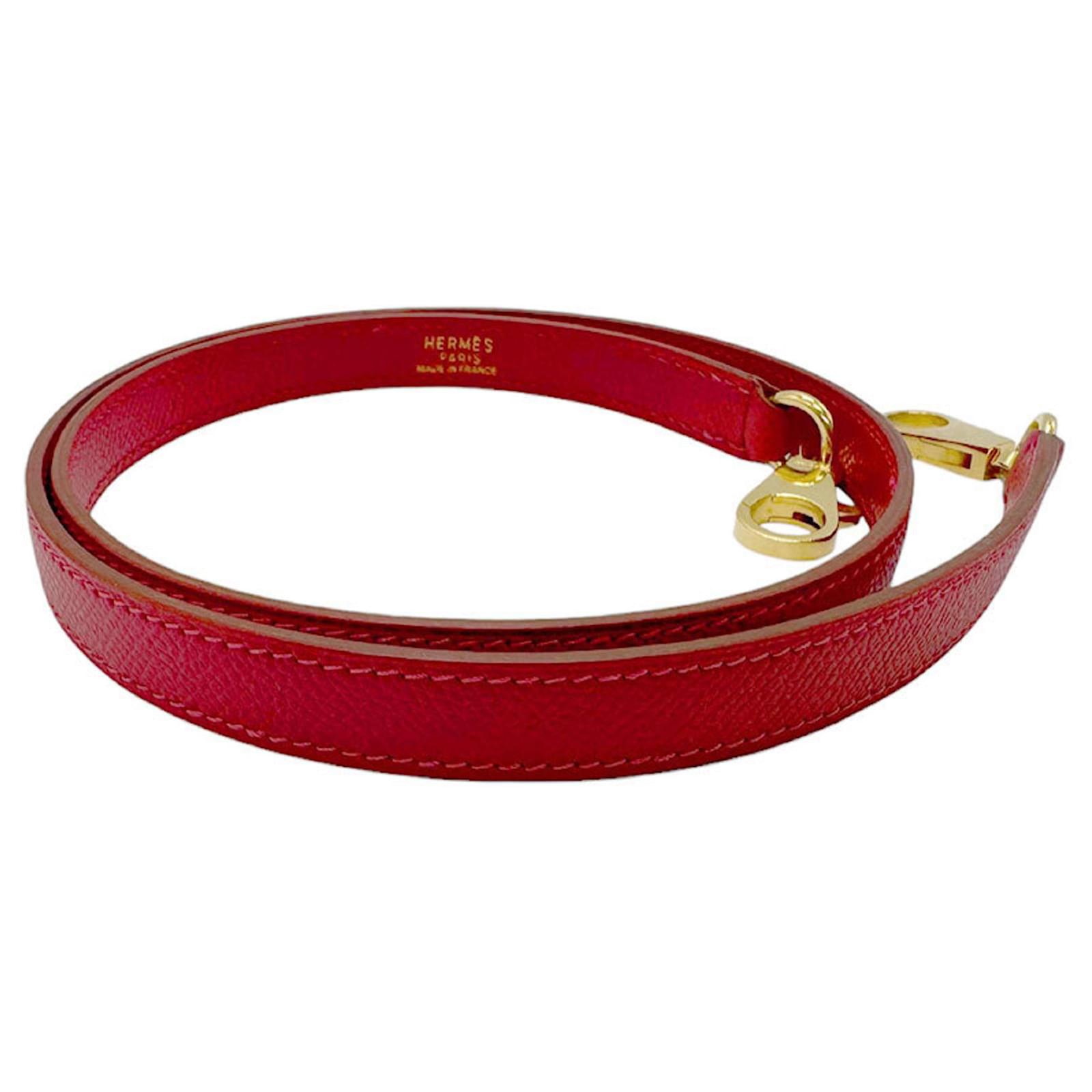 Hermès Hermes Epsom Leather Shoulder Strap Red ref.1754945 - Joli Closet