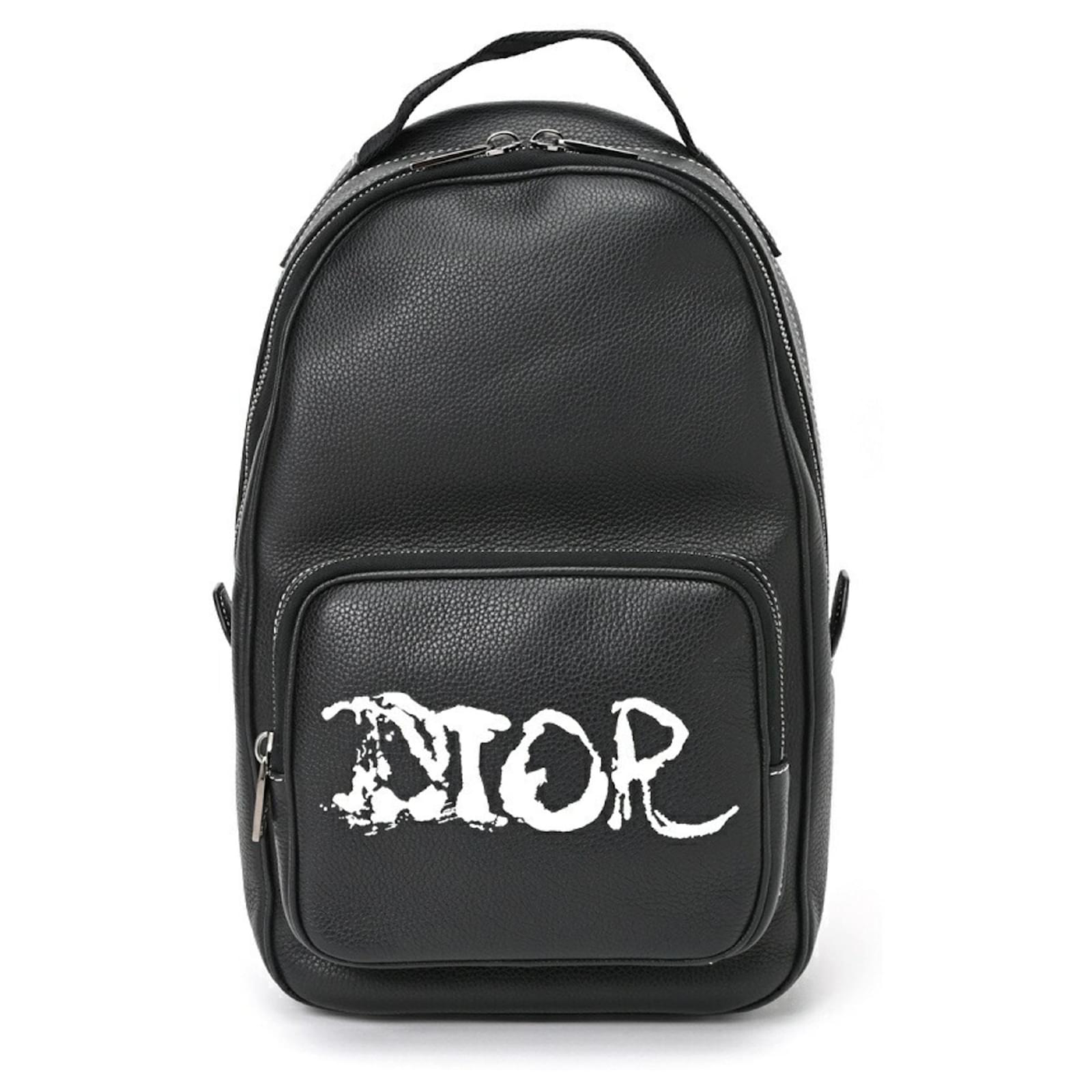 Christian Dior Peter Doig Collaboration Leather Shoulder Bag Black ref ...