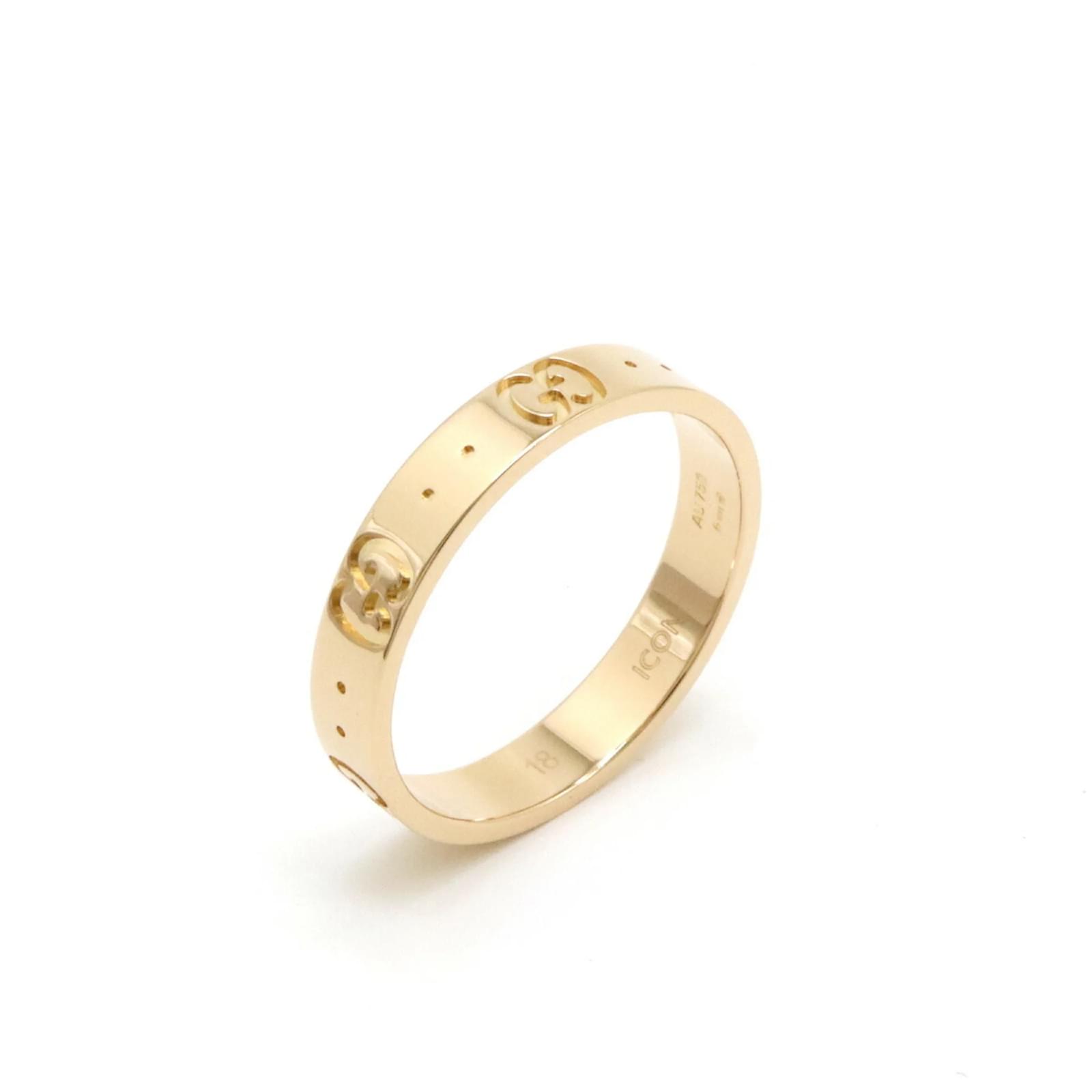 Gucci 18K Yellow Gold Band Ring ref.1756248 - Joli Closet