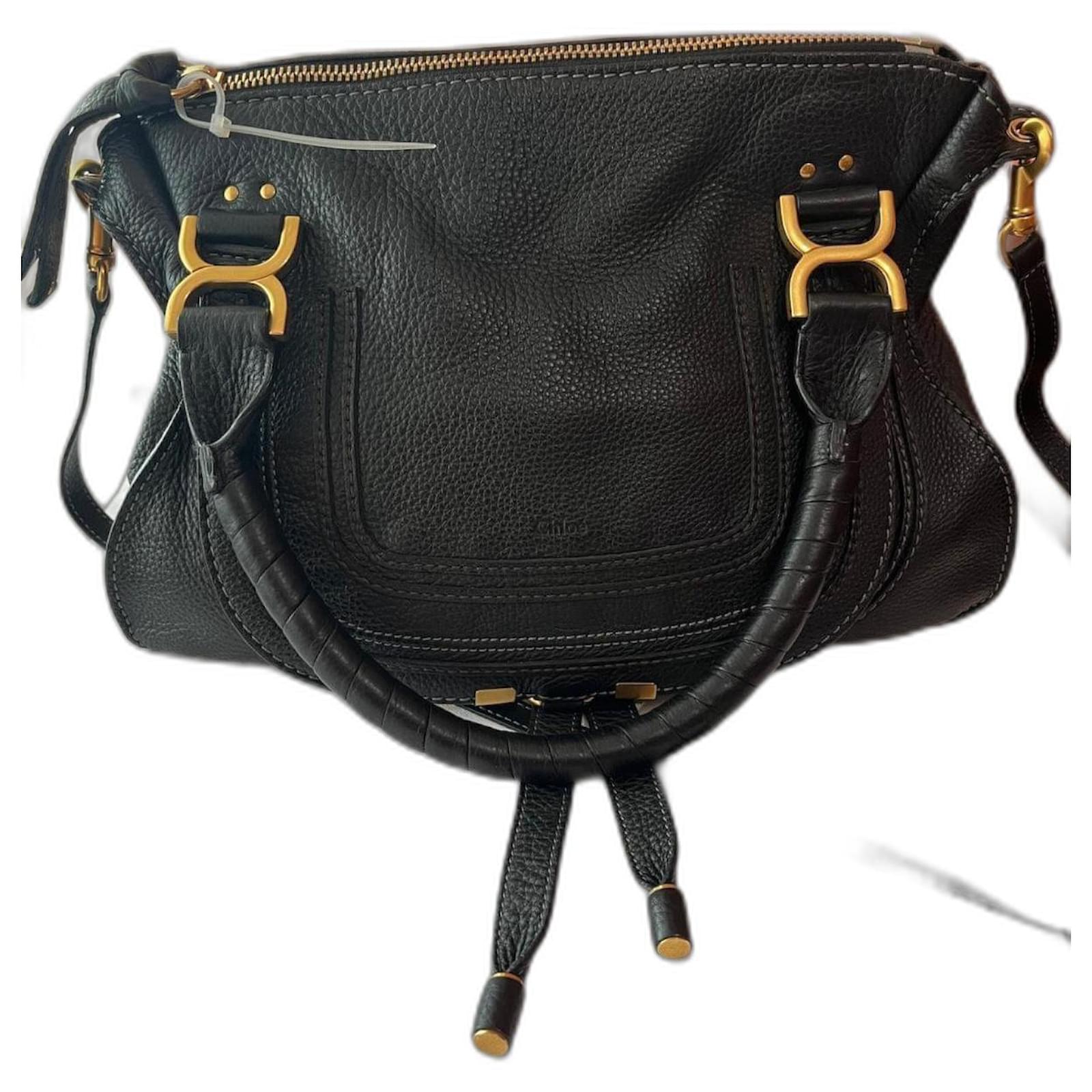 Chloé Marcie double carry Black Leather ref.1756879 - Joli Closet