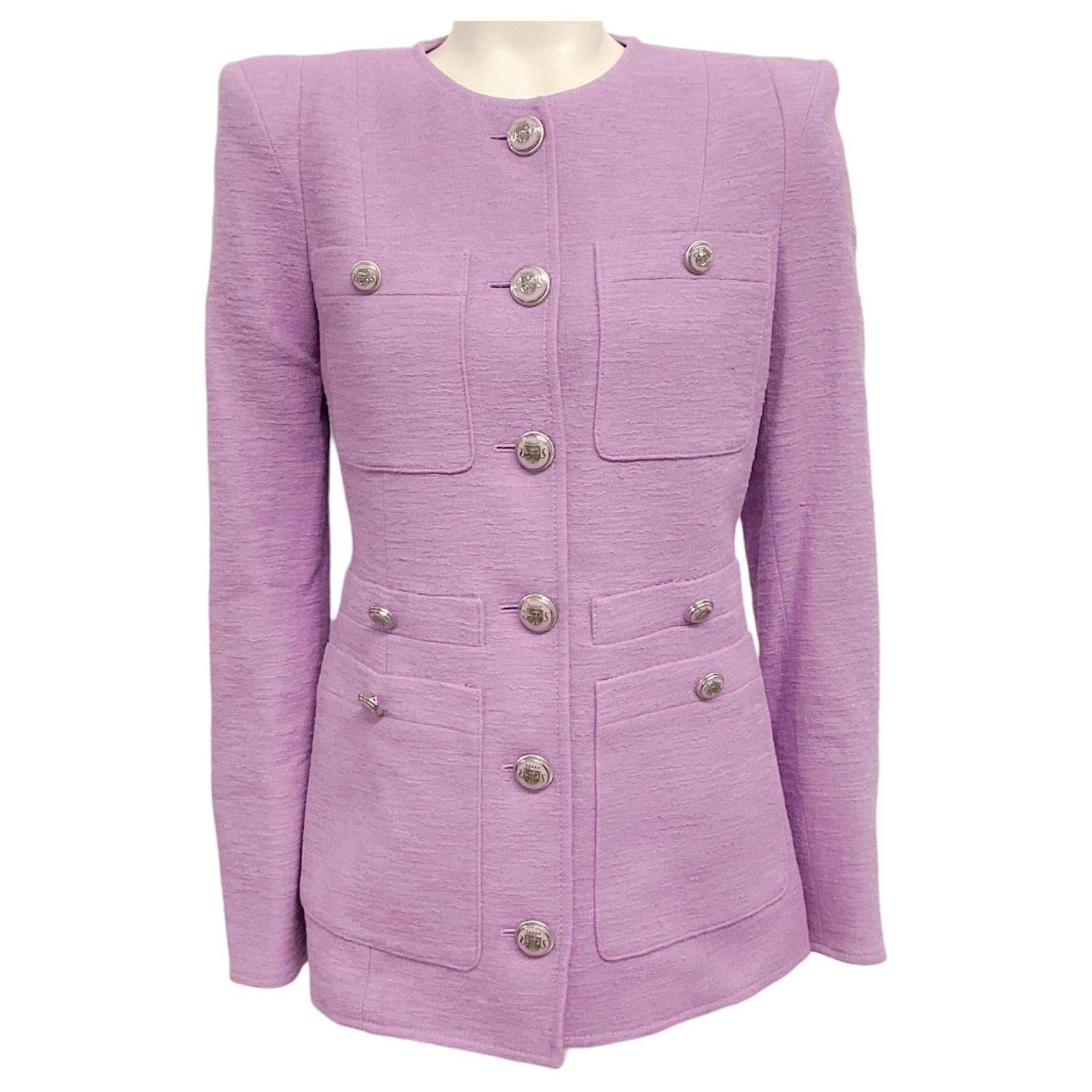 Veronica Beard Violet Cotton Corey Dickey Jacket Purple ref.1757237 ...