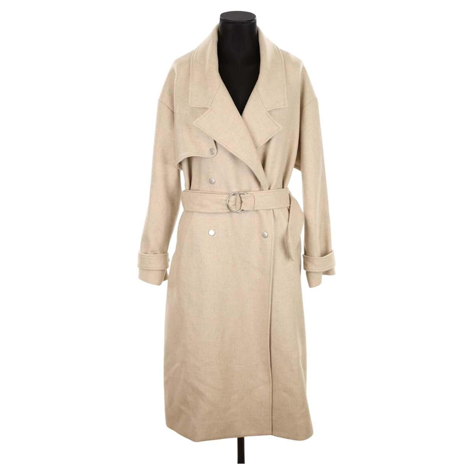 Bash Wool coat Beige ref.1757722 - Joli Closet