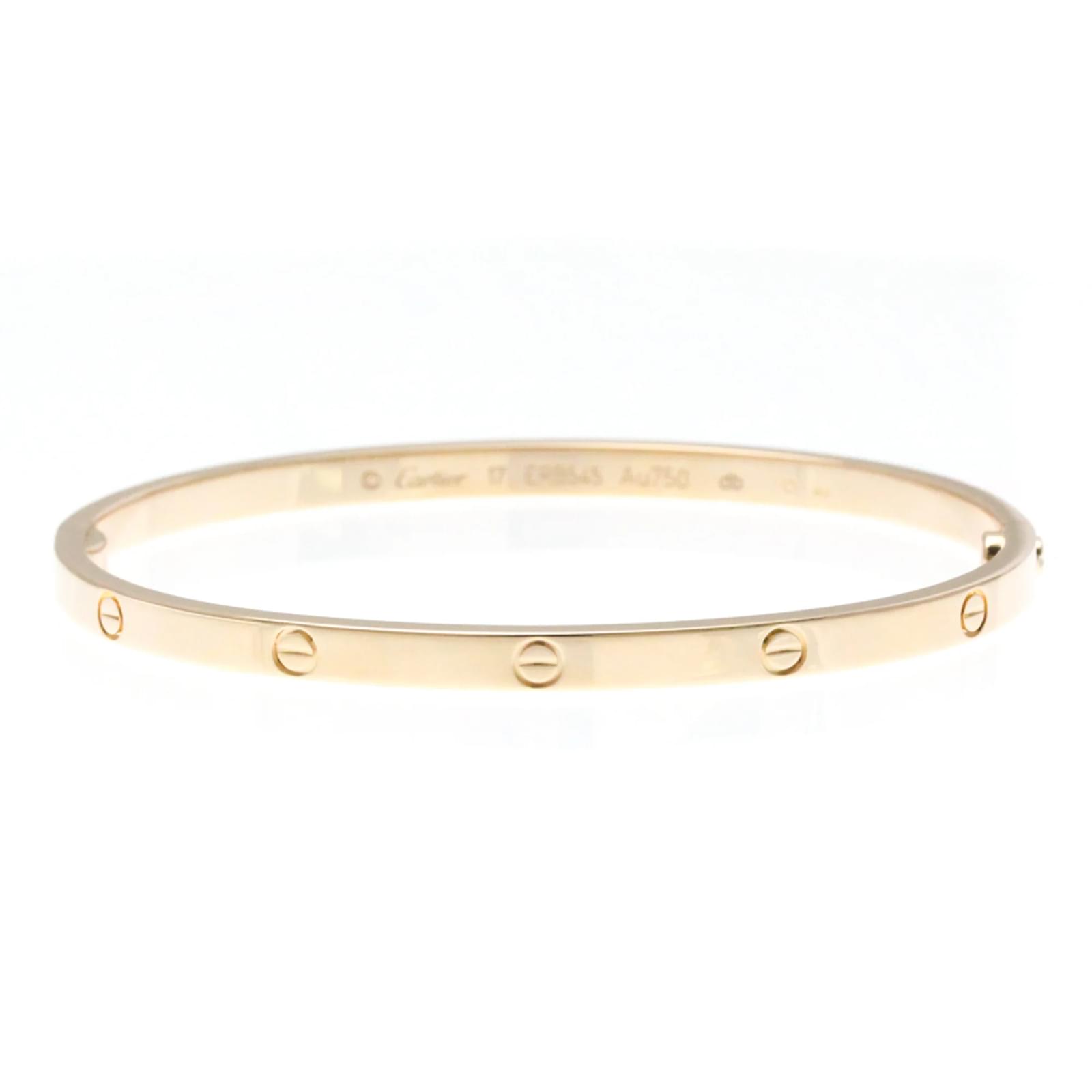 Cartier Love Bracelet Small Model in Pink Gold Golden ref.1758241 ...
