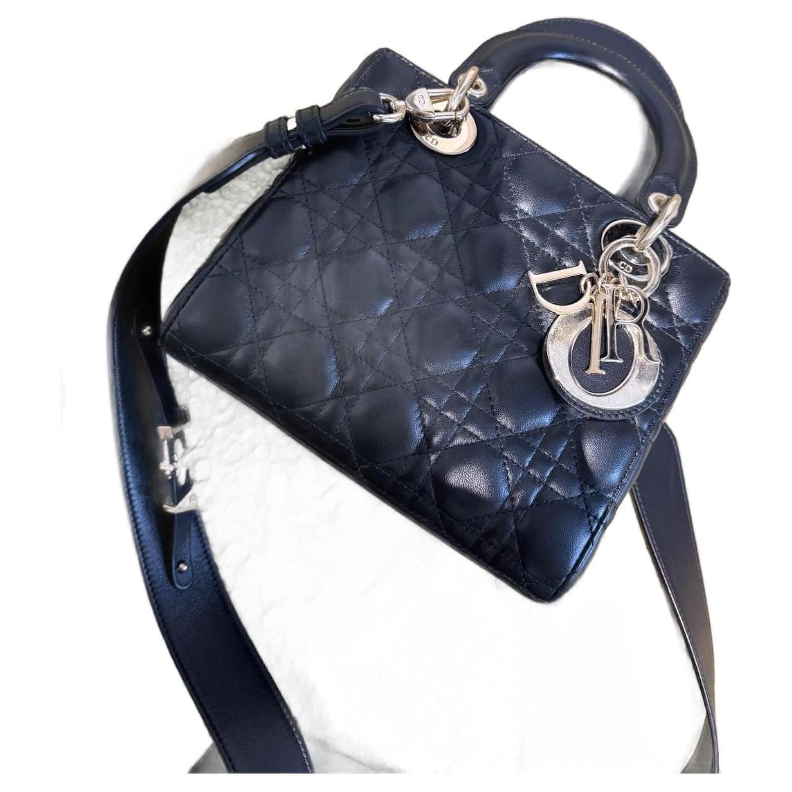 Christian Dior Lady Dior abc Black Leather ref.1758792 - Joli Closet