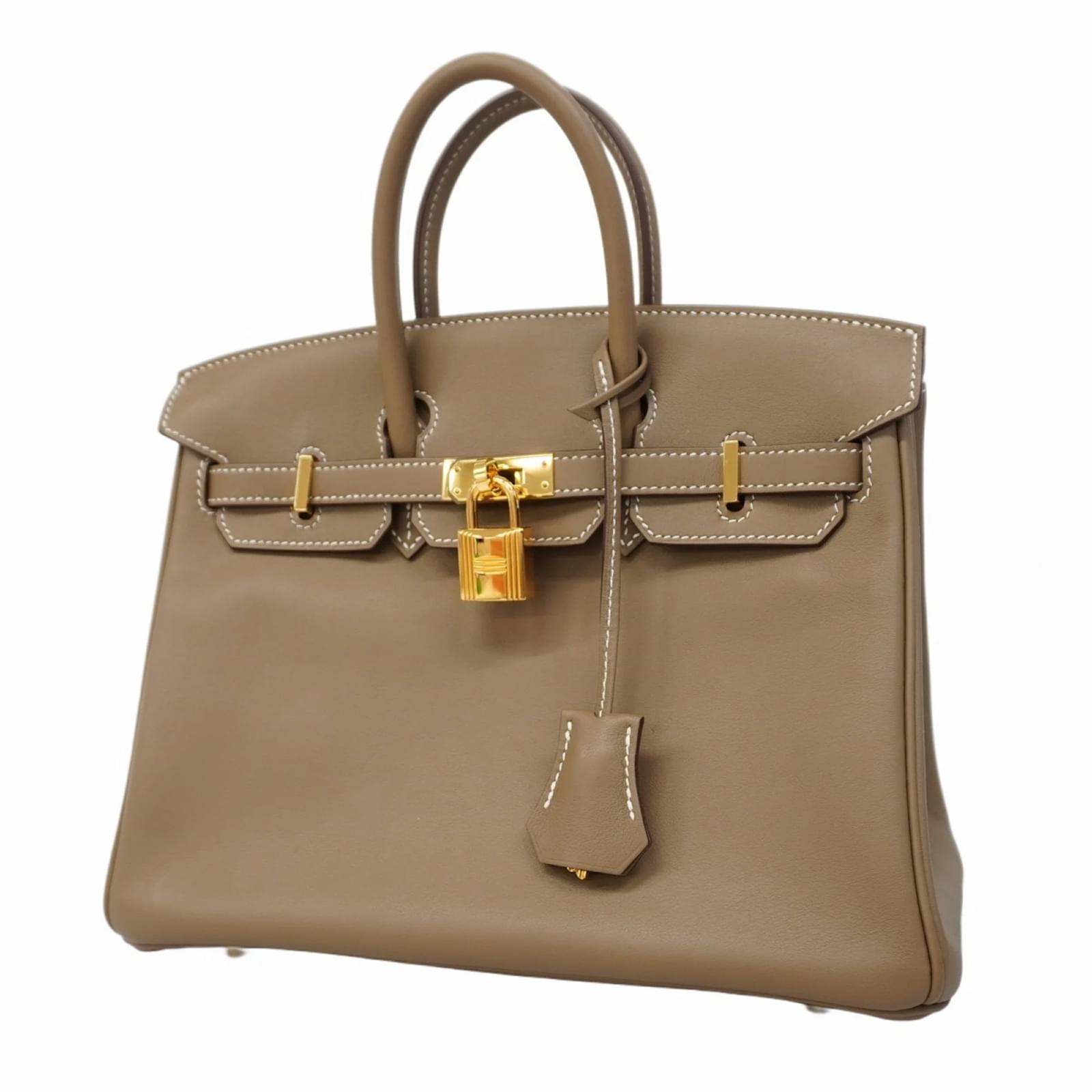 Hermès Hermes Birkin 25 Handbag in Etoupe Gray Taupe Leather ref.1761189 - Joli Closet