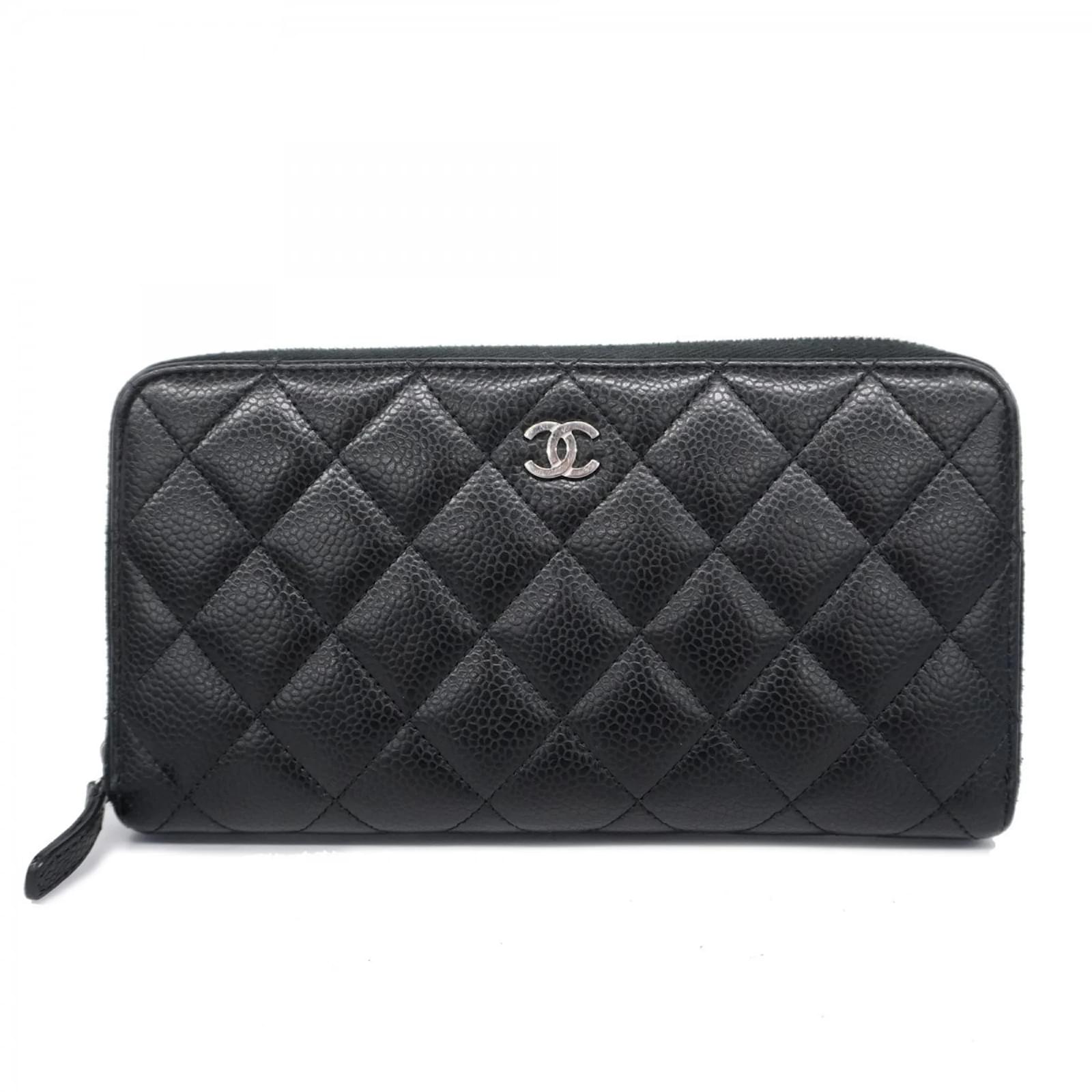 Chanel Long Wallet in Black Caviar Leather ref.1761234 - Joli Closet