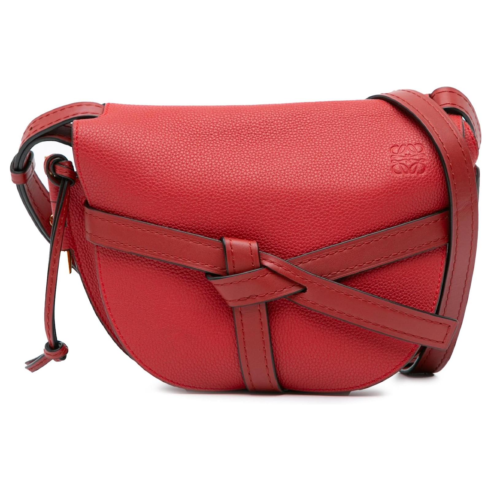 Red LOEWE Small Gate Crossbody Leather ref.1762741 - Joli Closet