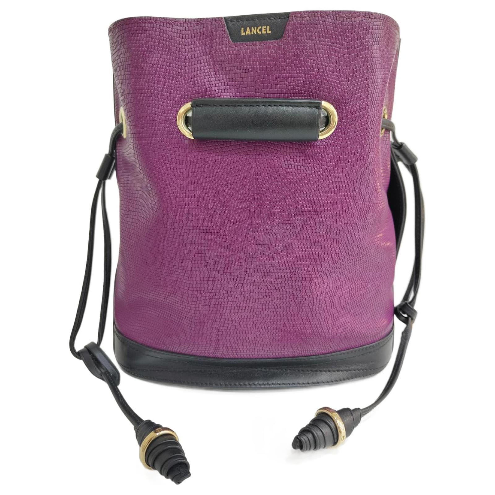 Lancel Handbags Purple Leather ref.1766403 - Joli Closet