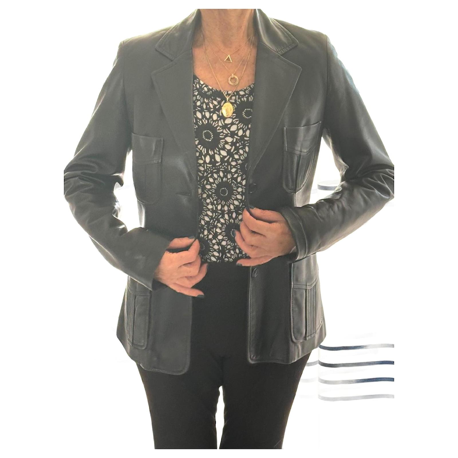 Gerard Darel safari jacket Black Leather ref.1766487 - Joli Closet