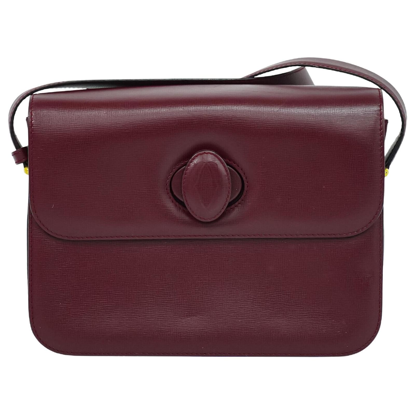 Cartier Must de Cartier Dark red Leather ref.1770602 - Joli Closet