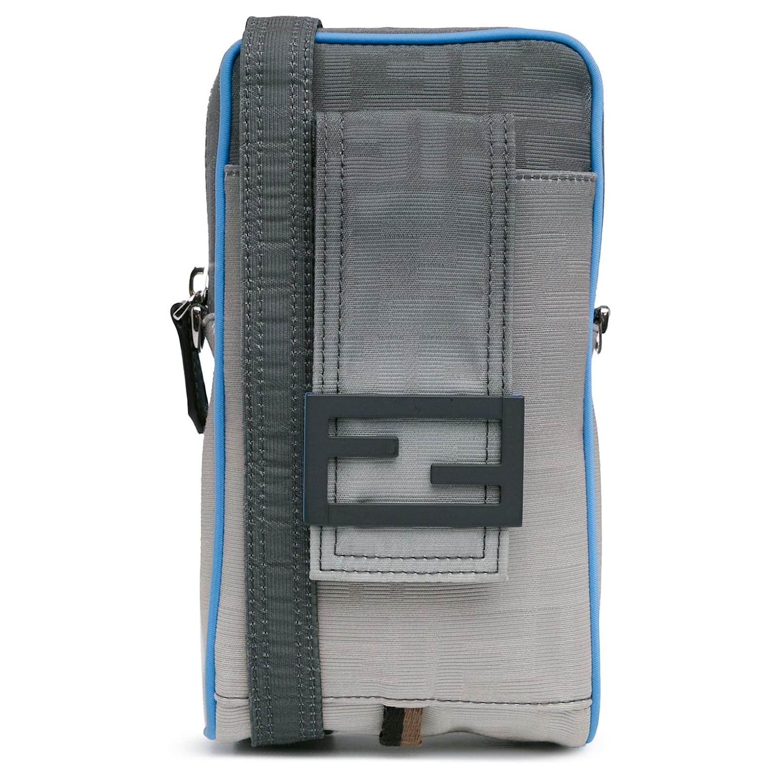 Gray Fendi Gradient Vertical Baguette Crossbody Leather ref.1771683 ...