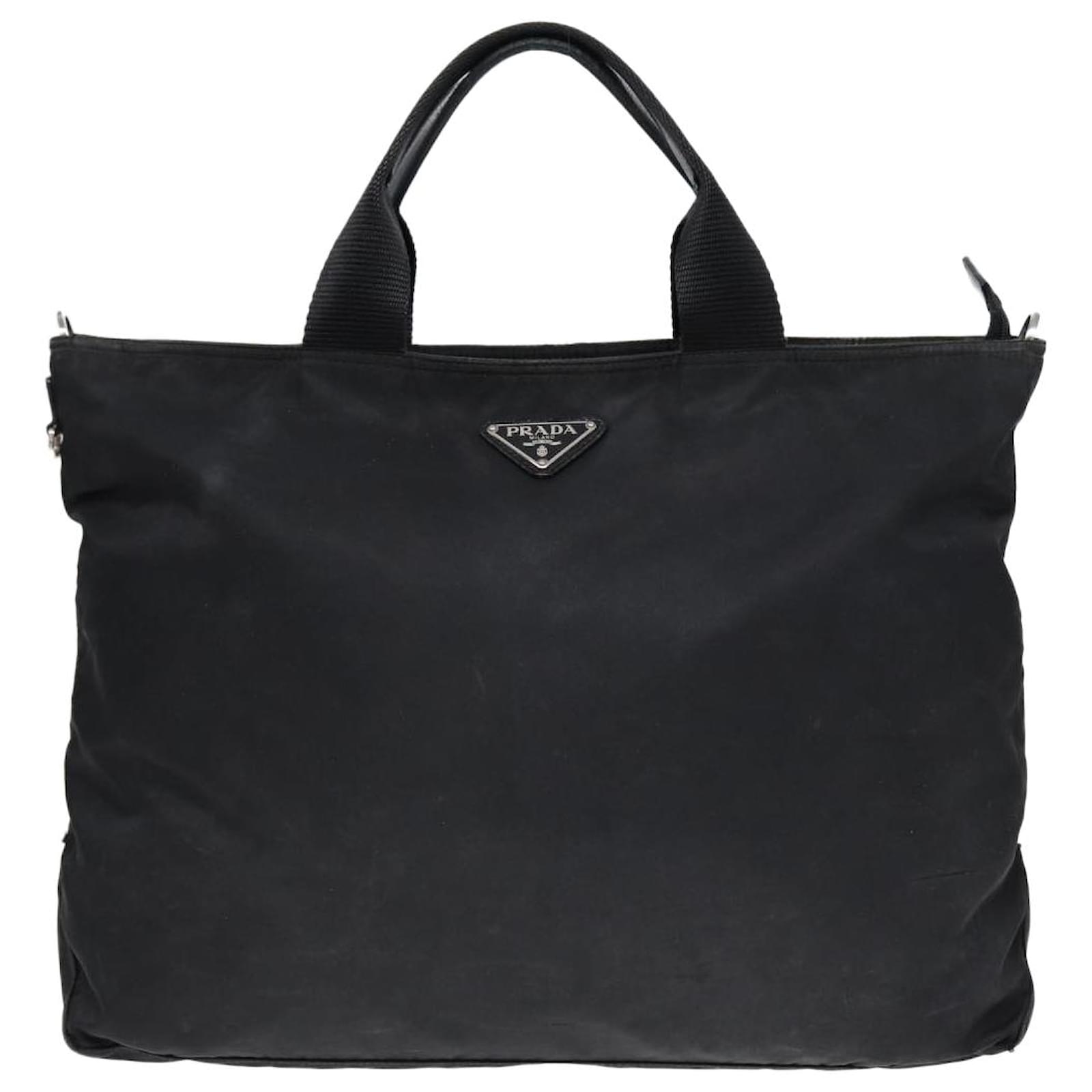 Prada Triangle Logo Black Synthetic ref.1785306 - Joli Closet