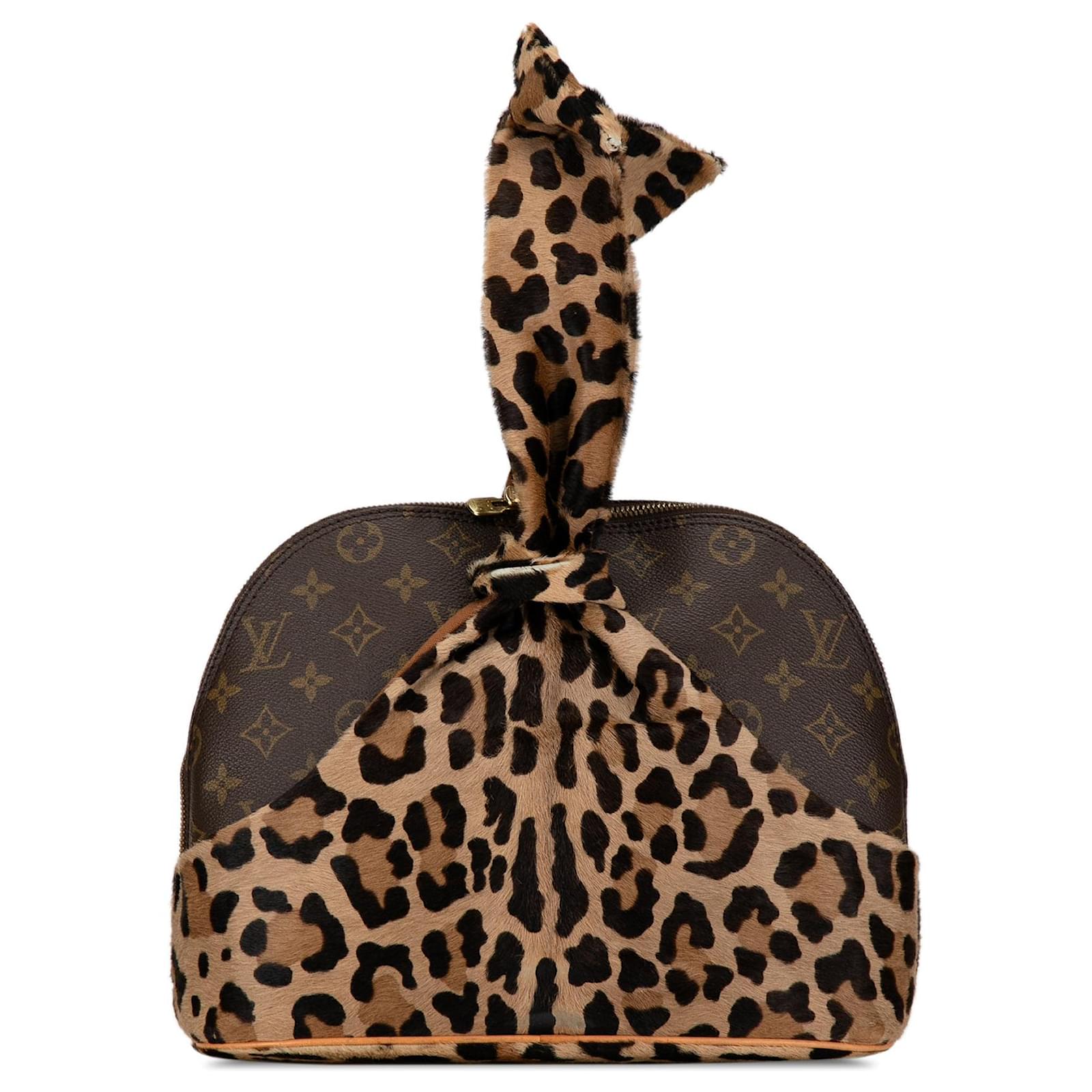 Borsa Alma in monogramma leopardato Azzedine Alaia di Louis Vuitton ...
