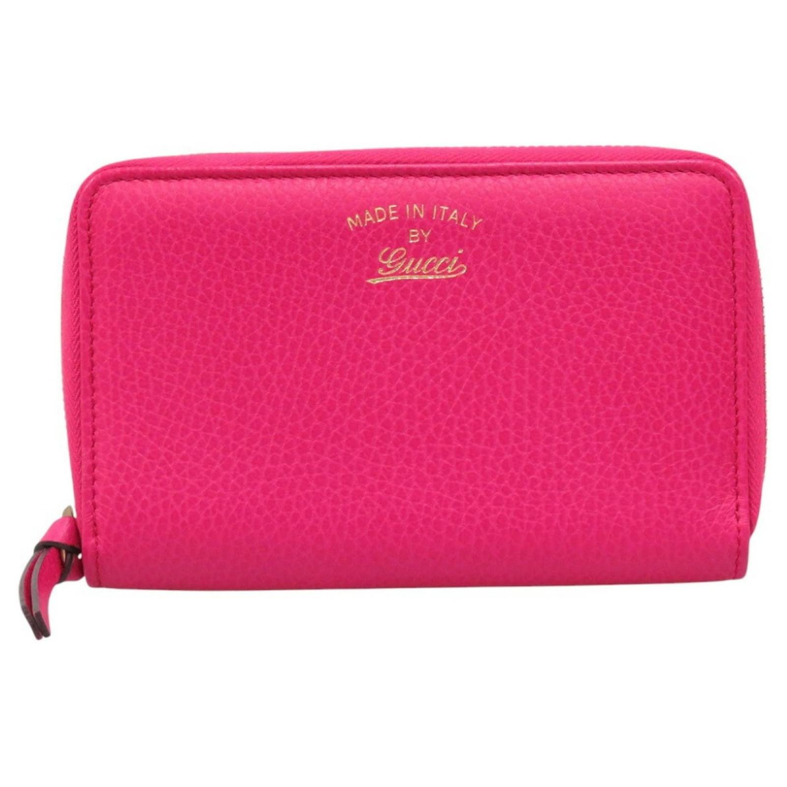 Gucci Pink Leather Coin Purse ref.1789188 - Joli Closet