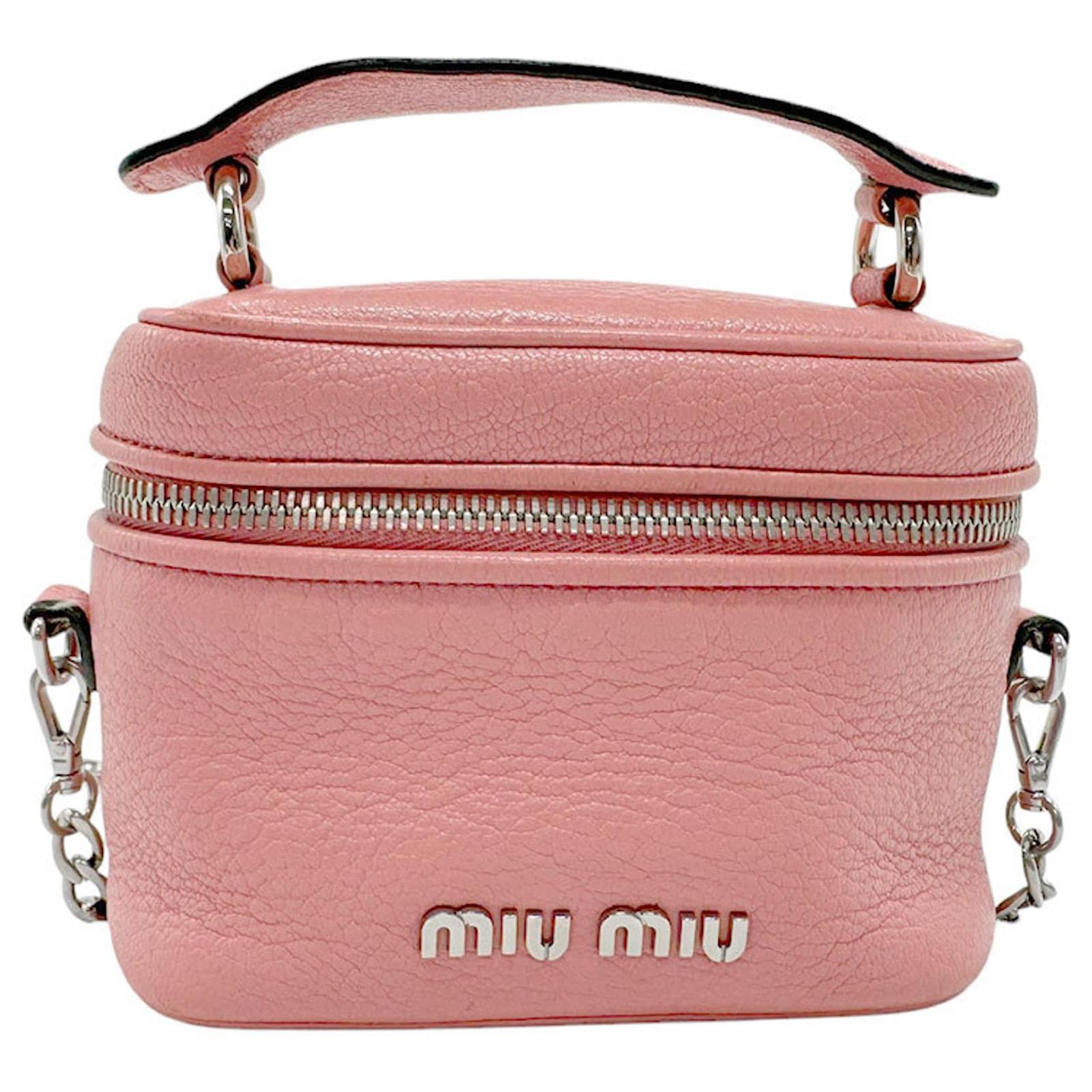 Miu Miu Pink Leather Handbag ref.1790339 - Joli Closet