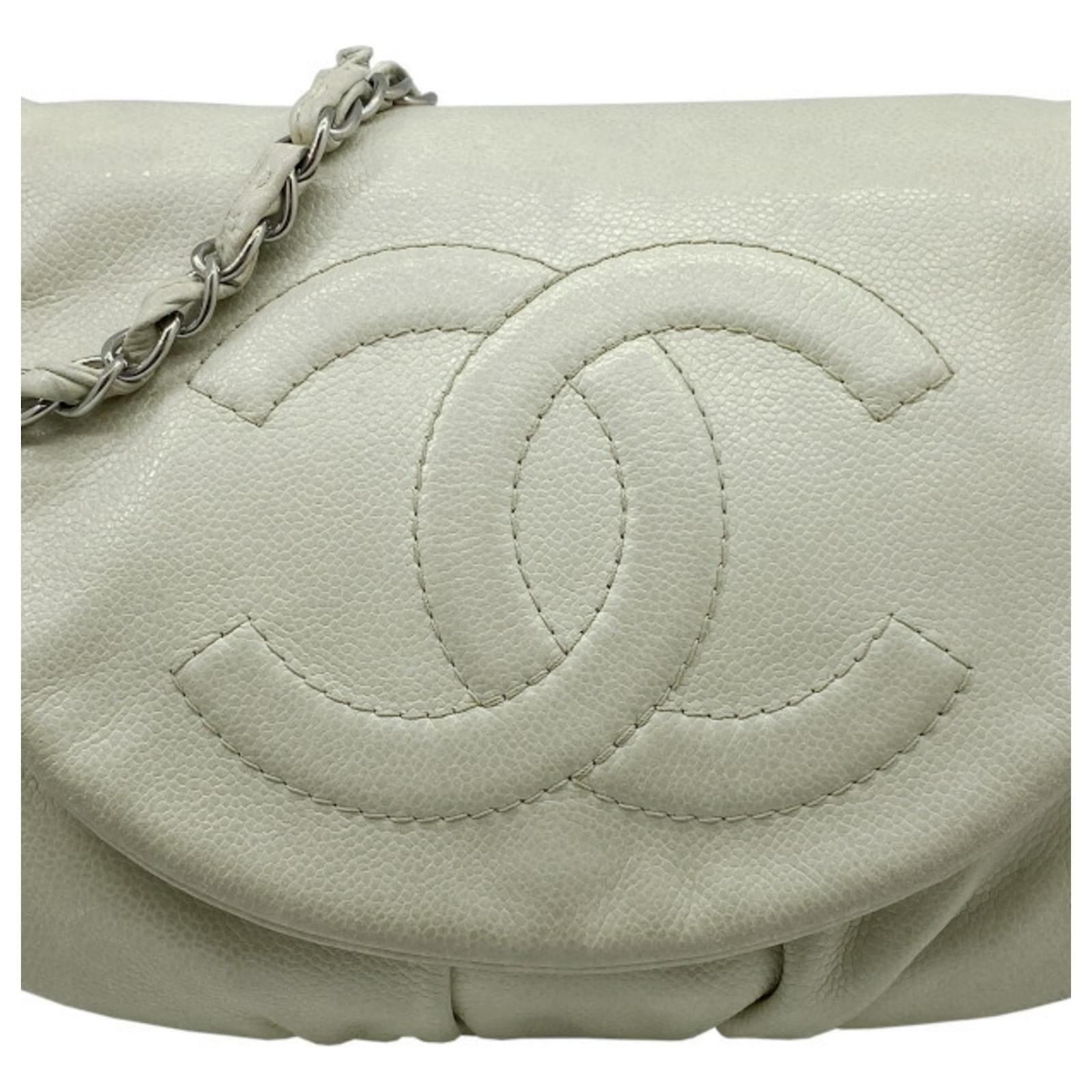 Chanel Coco Mark Half Moon Chain Shoulder Bag Cream ref.1791728 - Joli ...