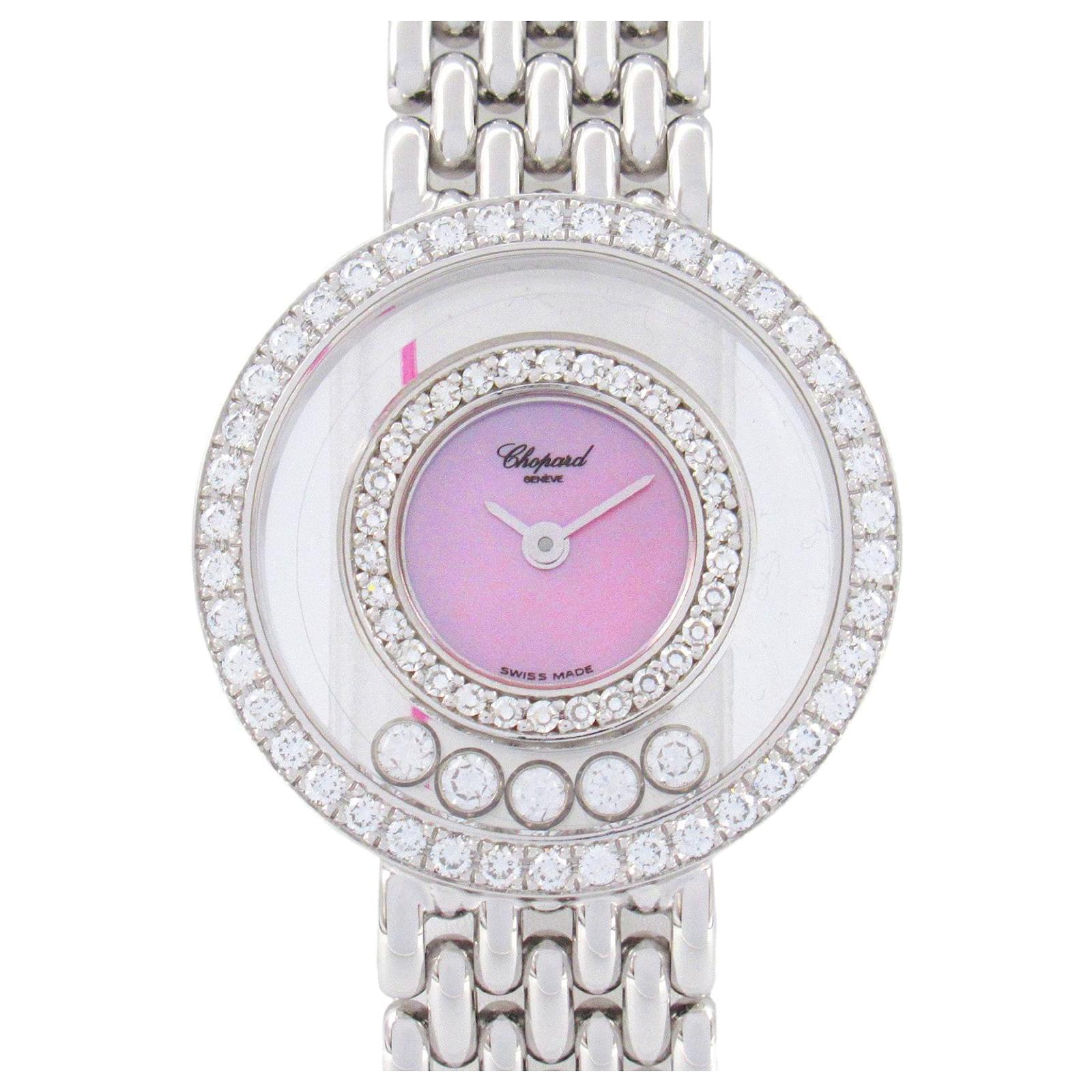 Chopard Happy Diamonds Bezel Diamond Watch 20/5691 Pink Metal ref ...