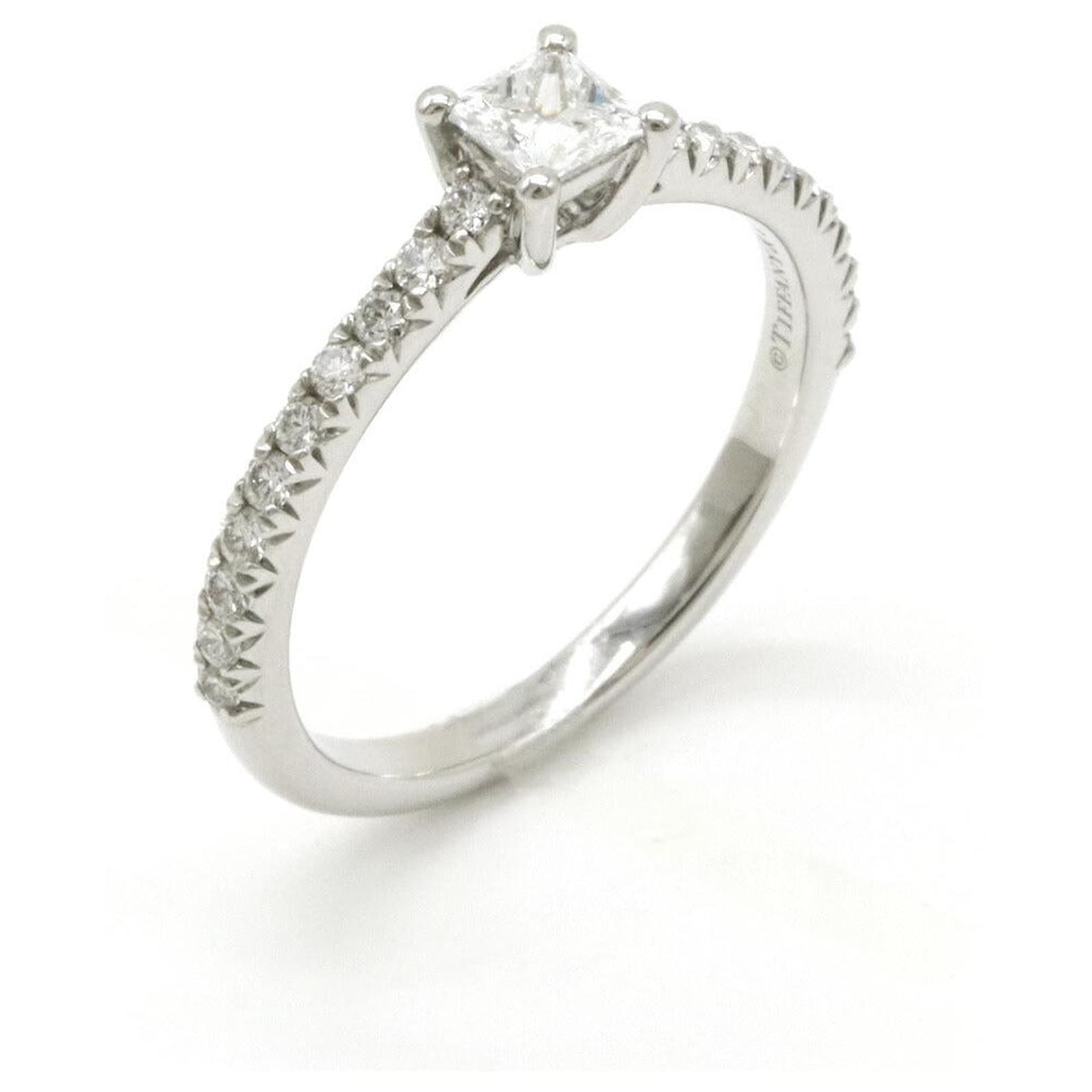 Tiffany & Co True Engagement Ring Diamond 0.22ct Pt950 Metal ref ...
