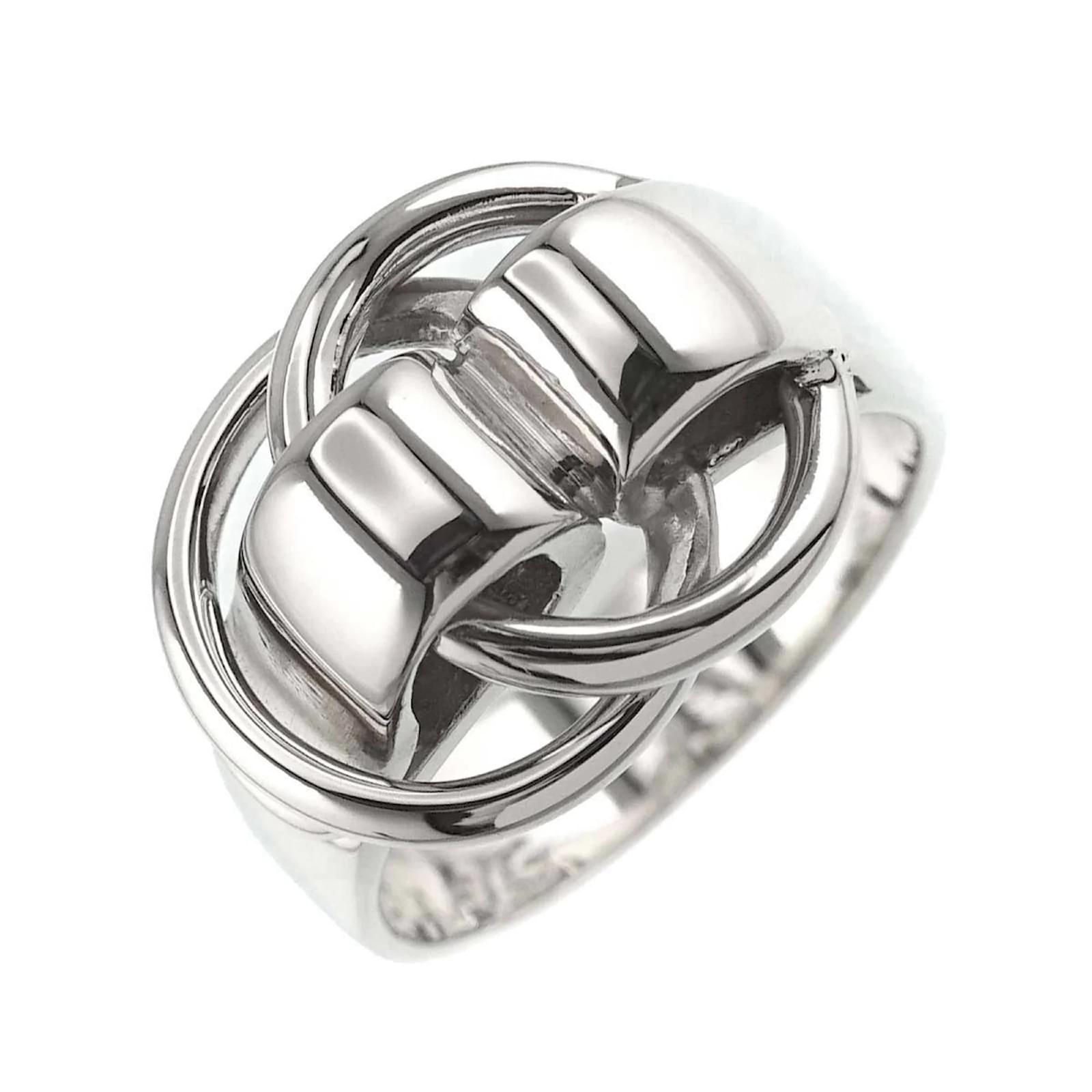 Hermès Hermes Deux Anneaux Ring in Silver 925 ref.1812107 - Joli Closet