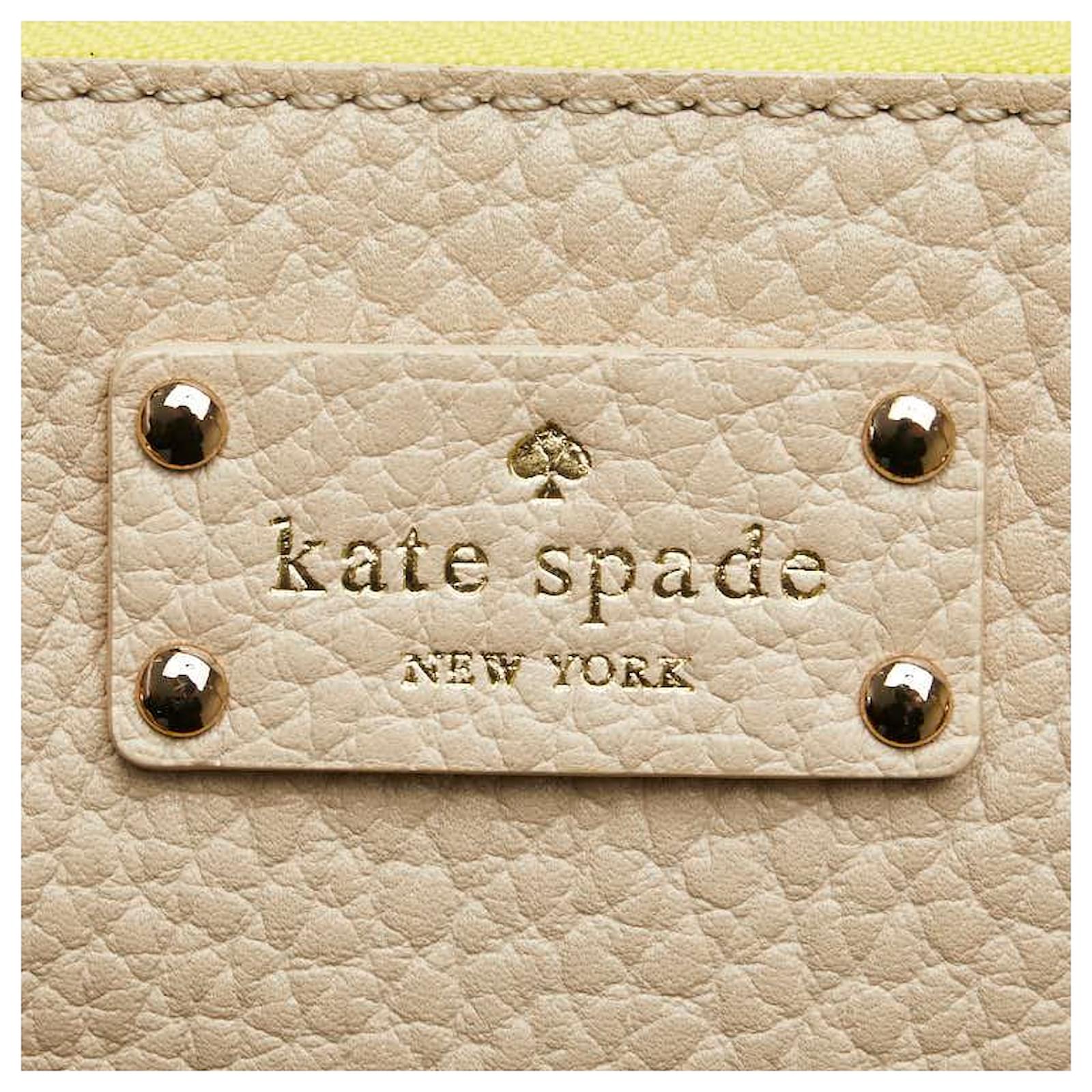 Kate Spade Leather 2way Bag Beige ref.1813879 - Joli Closet