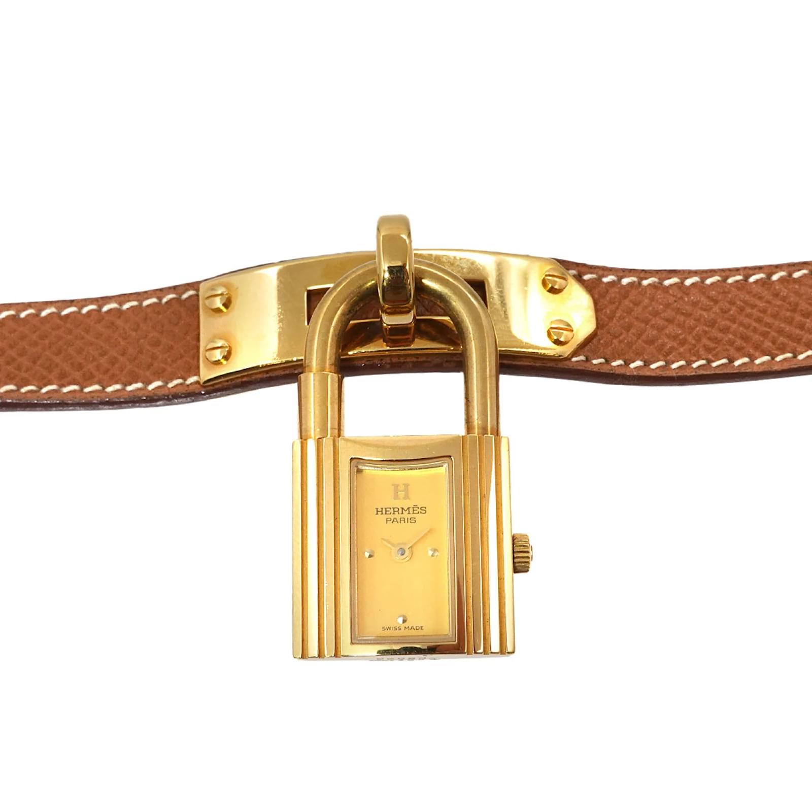 Hermès Hermes Kelly Watch Ladies' Gold Quartz Padlock ref.1814253 ...