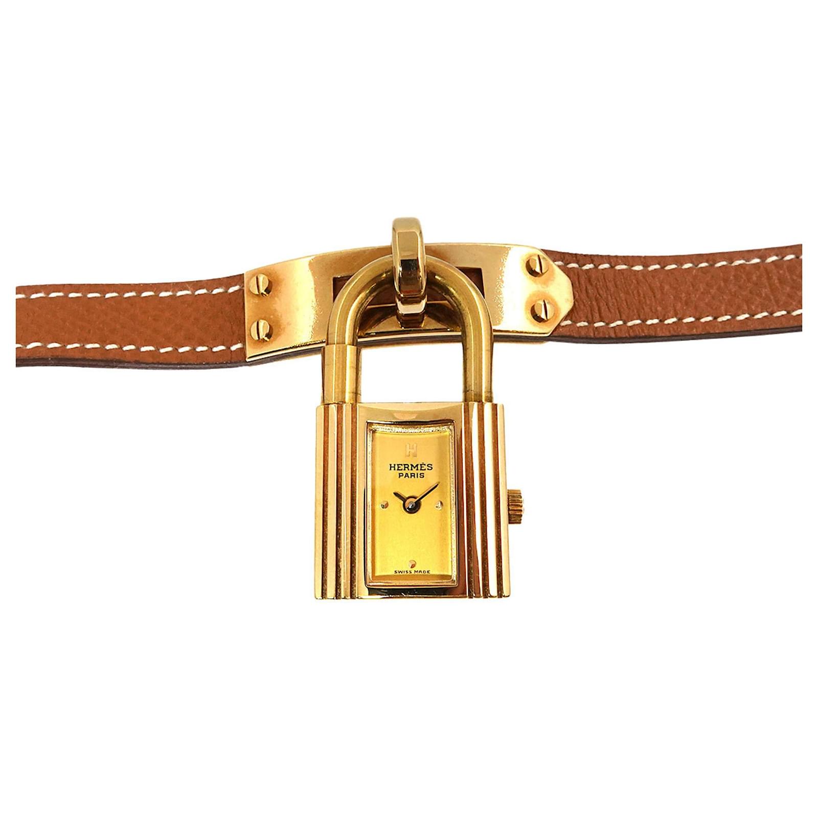 Hermès Hermes Kelly Watch Ladies' Gold Quartz Padlock ref.1814489 ...