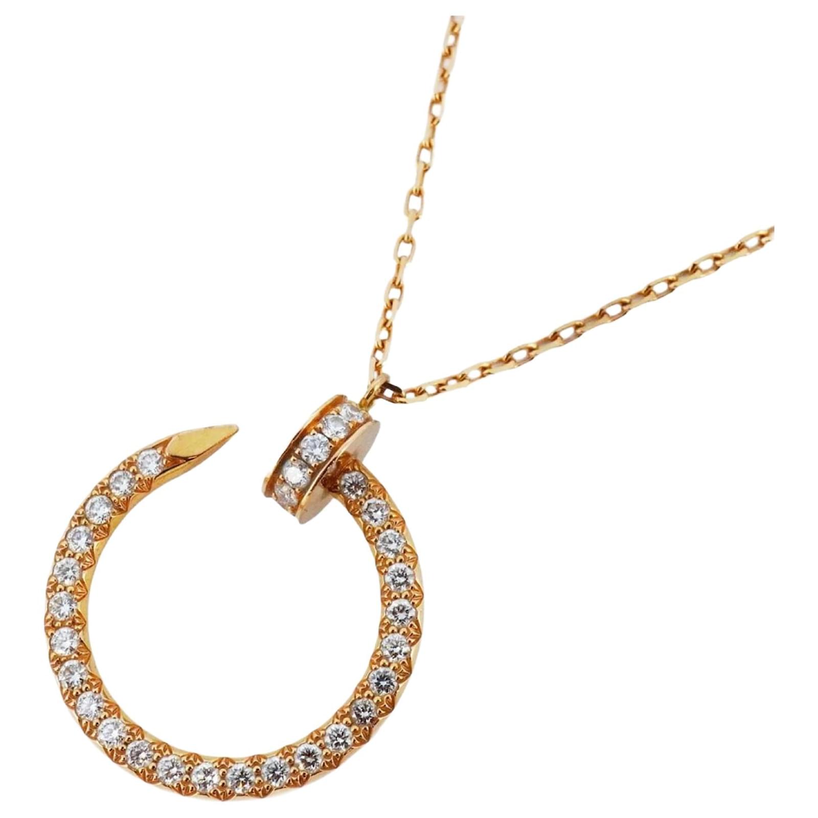 Cartier Juste un Clou Necklace in Pink Gold with Diamond ref.1822835 ...