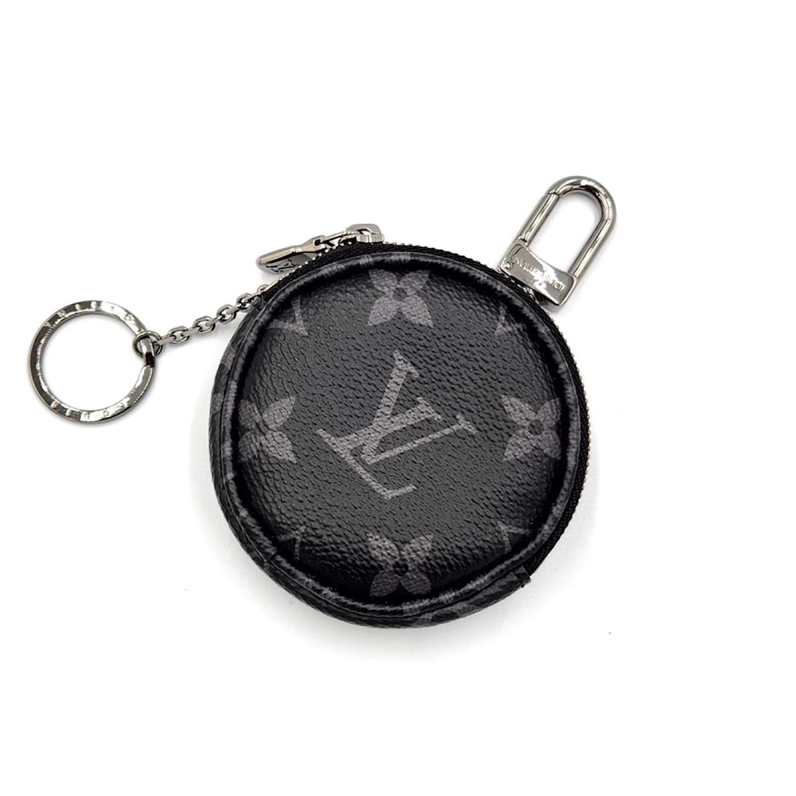 Louis Vuitton Monogram Eclipse Coin Purse Cloth Metal ref.1824601 ...