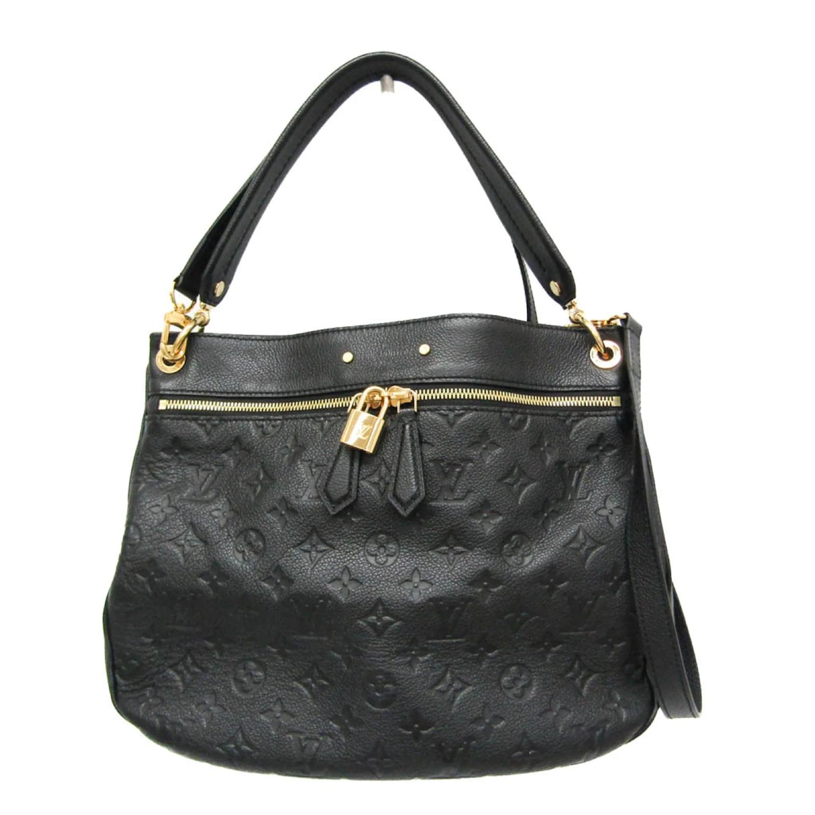 Louis Vuitton Monogram Empreinte Spontini Handbag Black Cloth ref ...