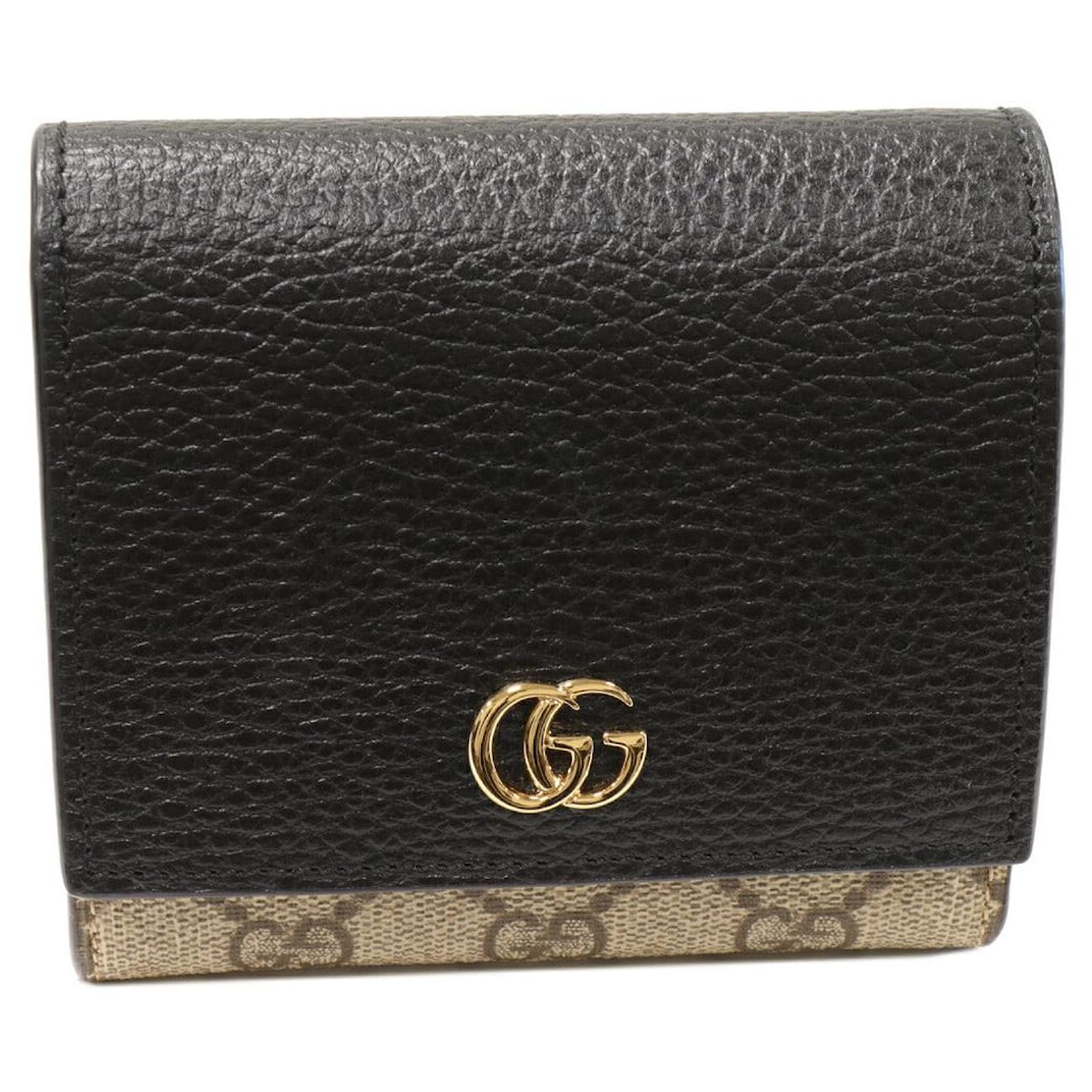 Gucci Bicolor Medium Wallet PVC Canvas Black Cloth ref.1826643 - Joli ...