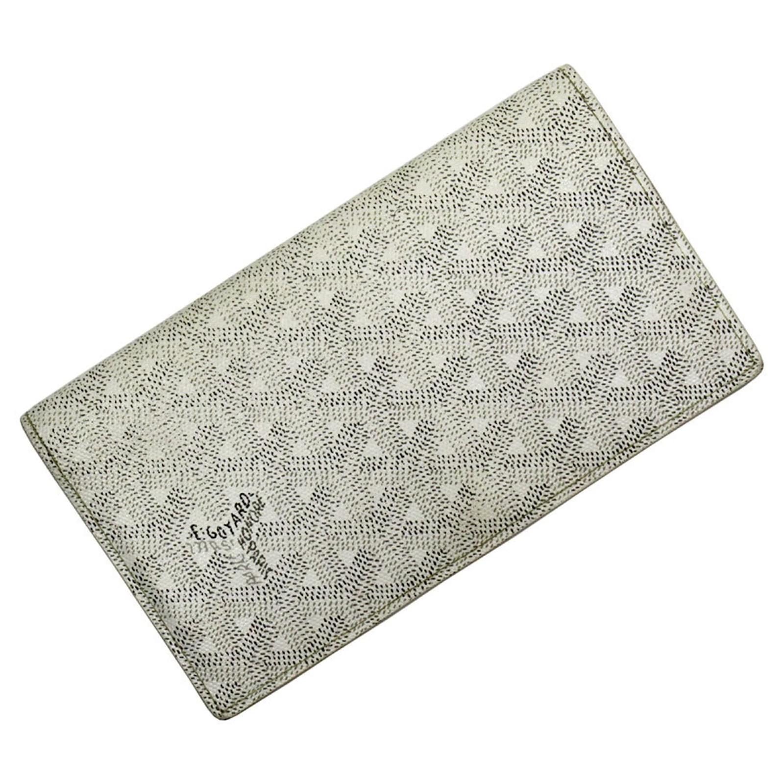 Goyard White Leather Bi-Fold Long Wallet ref.1829139 - Joli Closet
