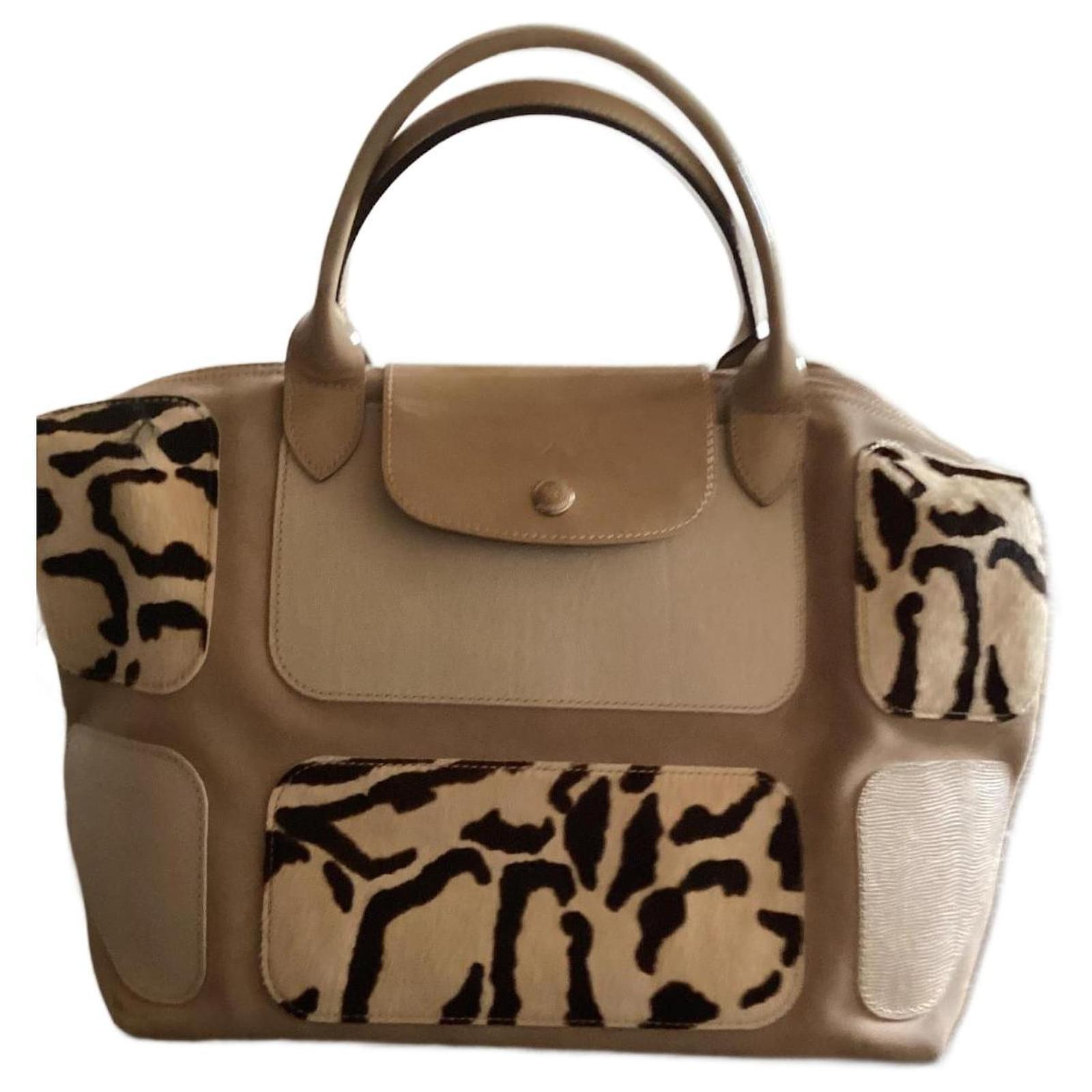 Pliage Longchamp Foldable bag Beige Deerskin ref.1831160 - Joli Closet