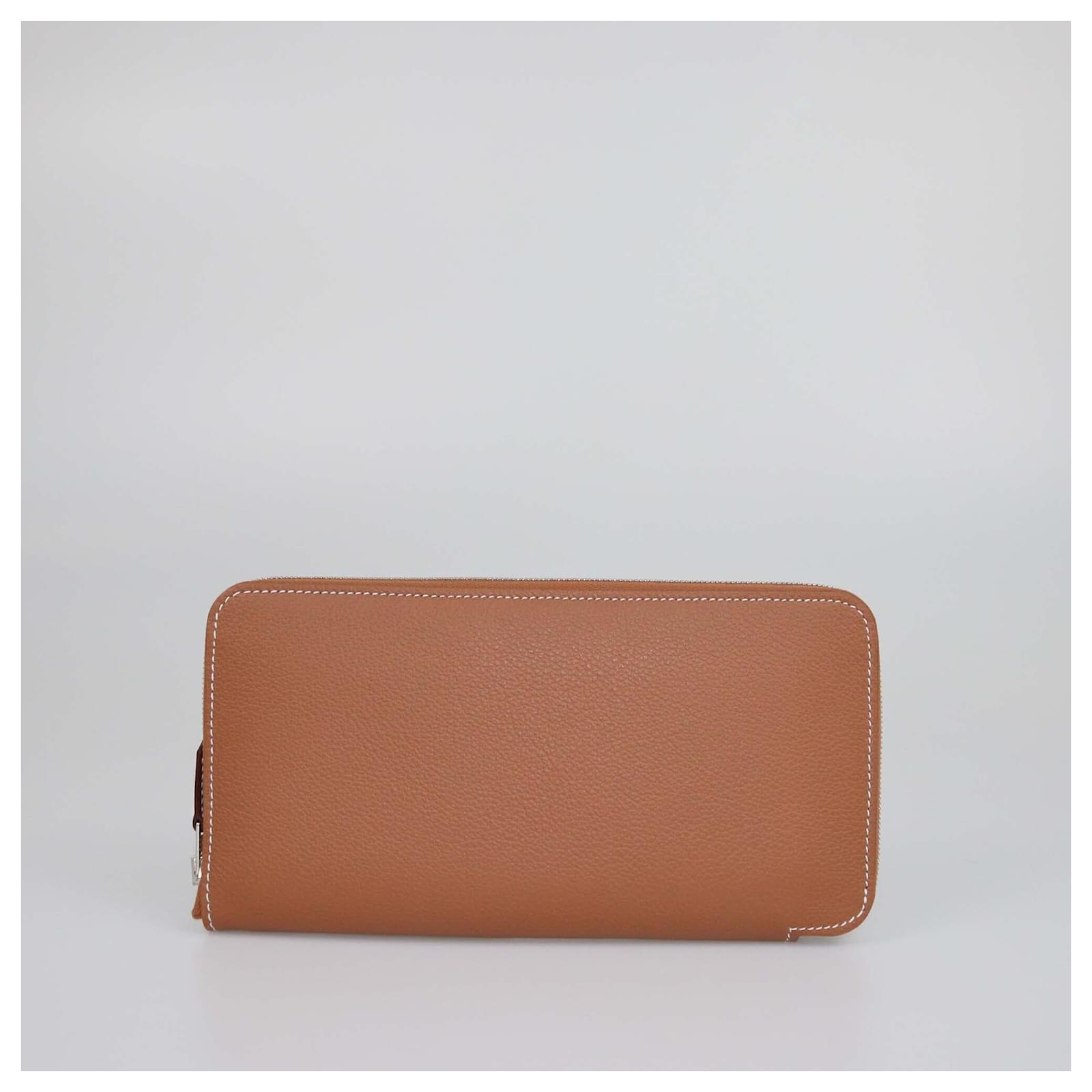 Hermès Hermes Gold Evercolor Silk'In Classic Long Wallet Golden ref ...