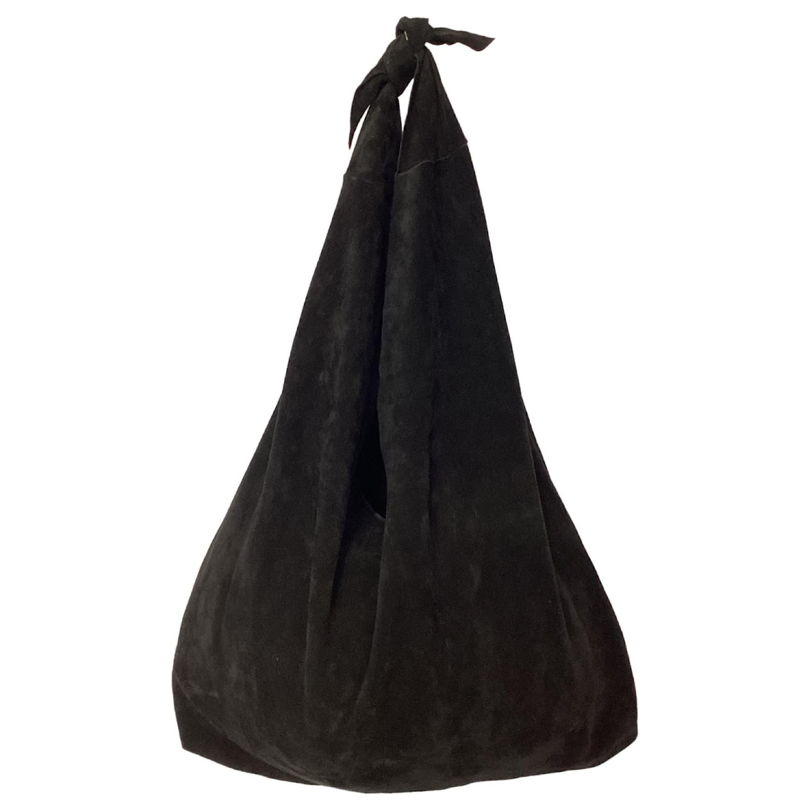 The Row Large Bindle Bag in Black Suede ref.1834677 - Joli Closet