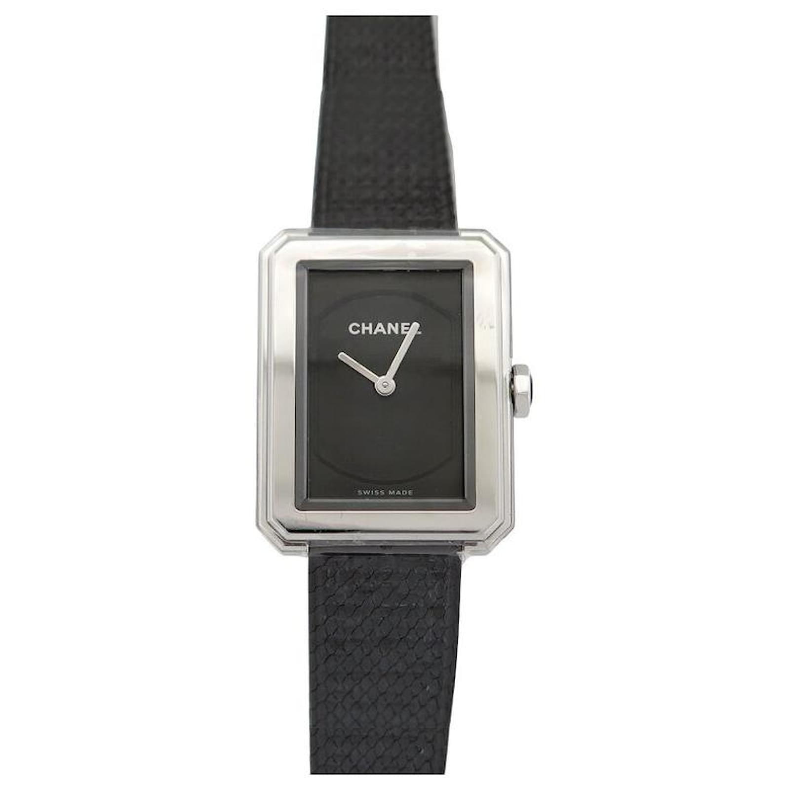 NEW CHANEL BOYFRIEND WATCH H5317 28 MM QUARTZ BRUSHED STEEL WATCH ...