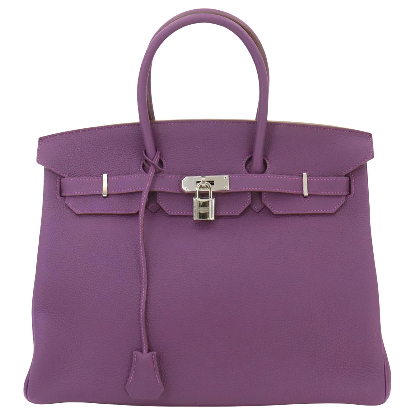 Hermès Birkin 35 Purple Leather ref.1836003 - Joli Closet