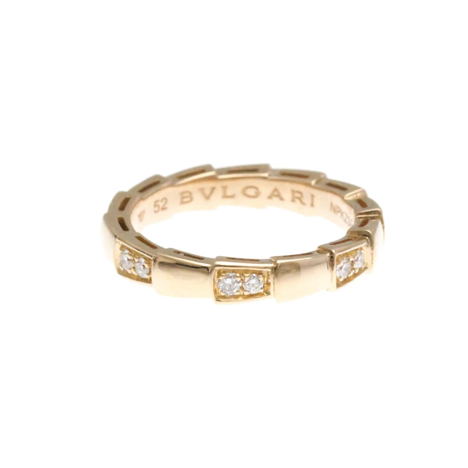 Bulgari Bvlgari Serpenti Viper Ring in Pink Gold Golden ref.1837691 ...