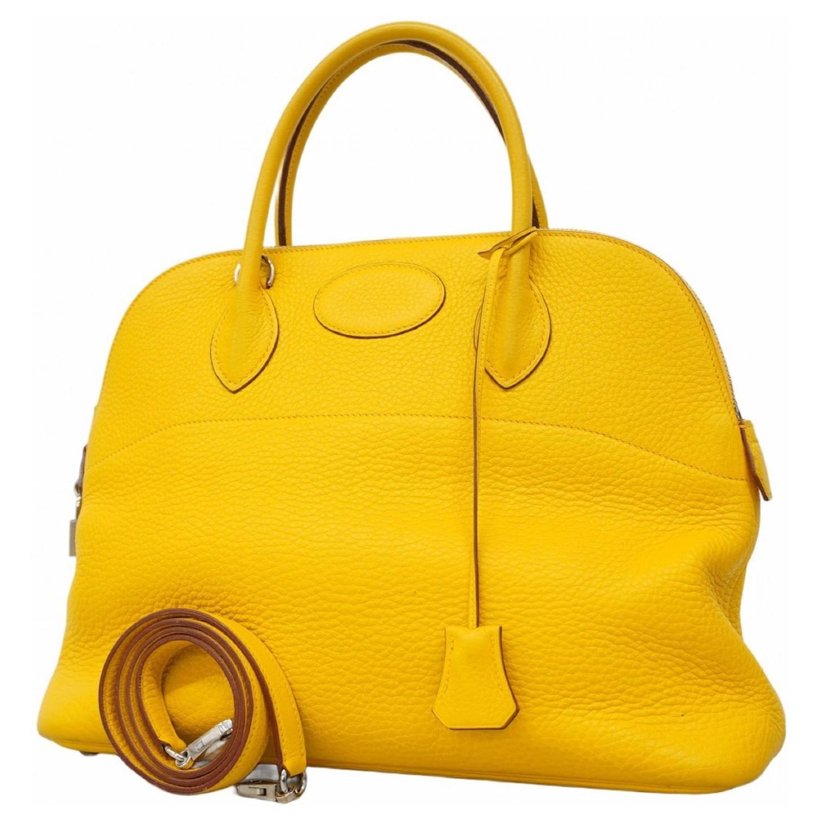 Hermès Bolide Yellow Leather ref.JC1842107 (Sold) - Joli Closet