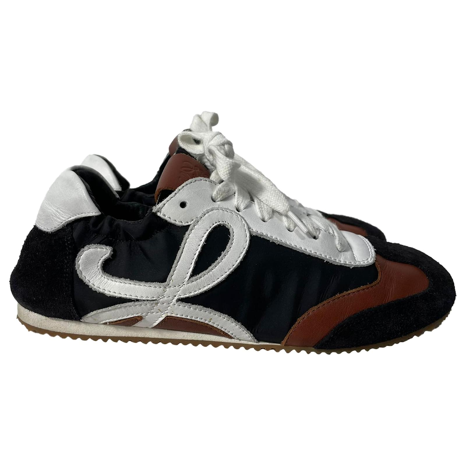 Loewe Flow Runners Sneakers in Black Nylon and Suede ref.1845307 - Joli ...