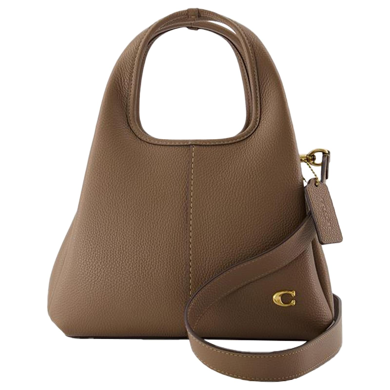 Lana 23 Shoulder Bag - Coach - Leather - Dark Stone Brown Pony-style ...