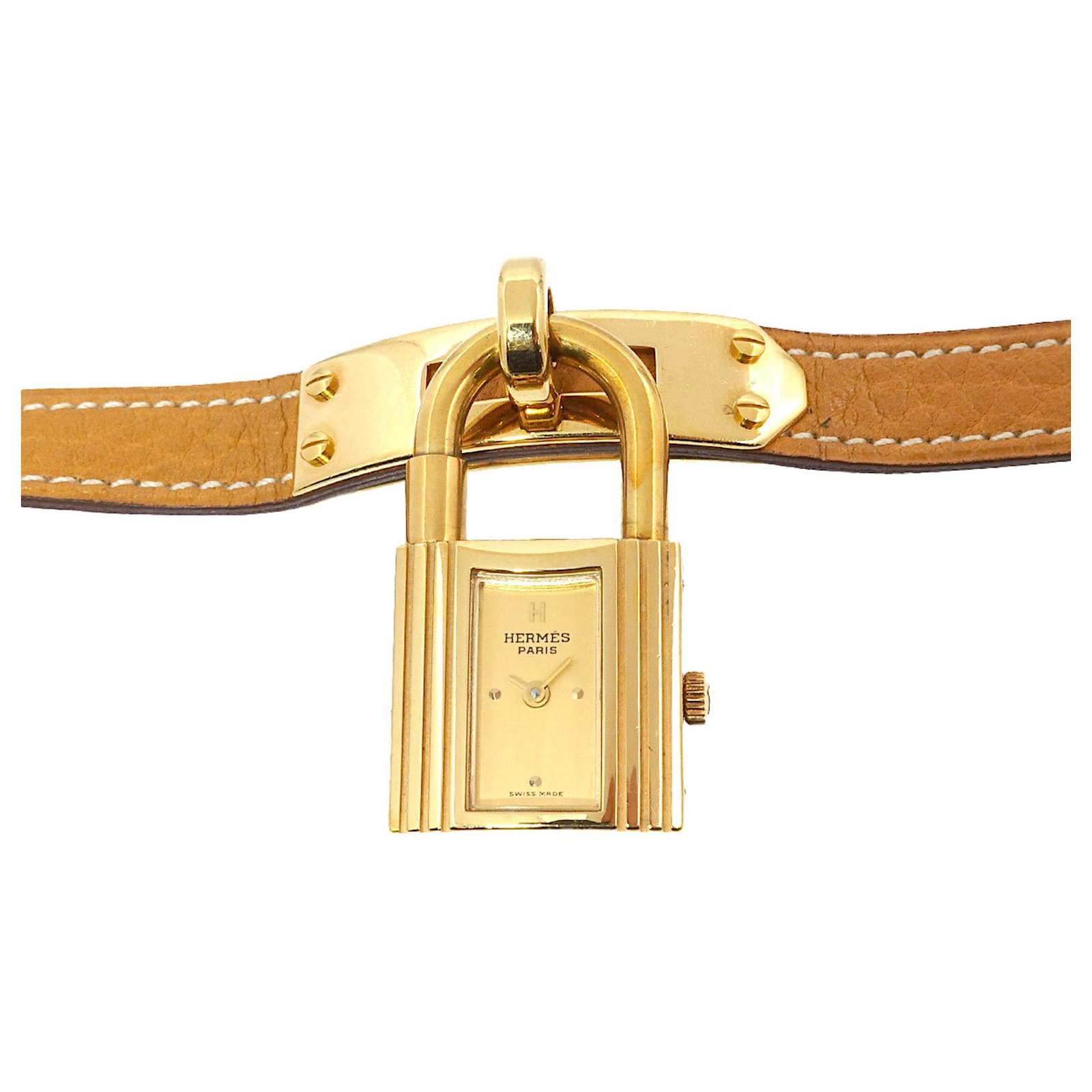 Hermès Hermes Kelly Watch Ladies' Gold Quartz Padlock ref.1847552 ...