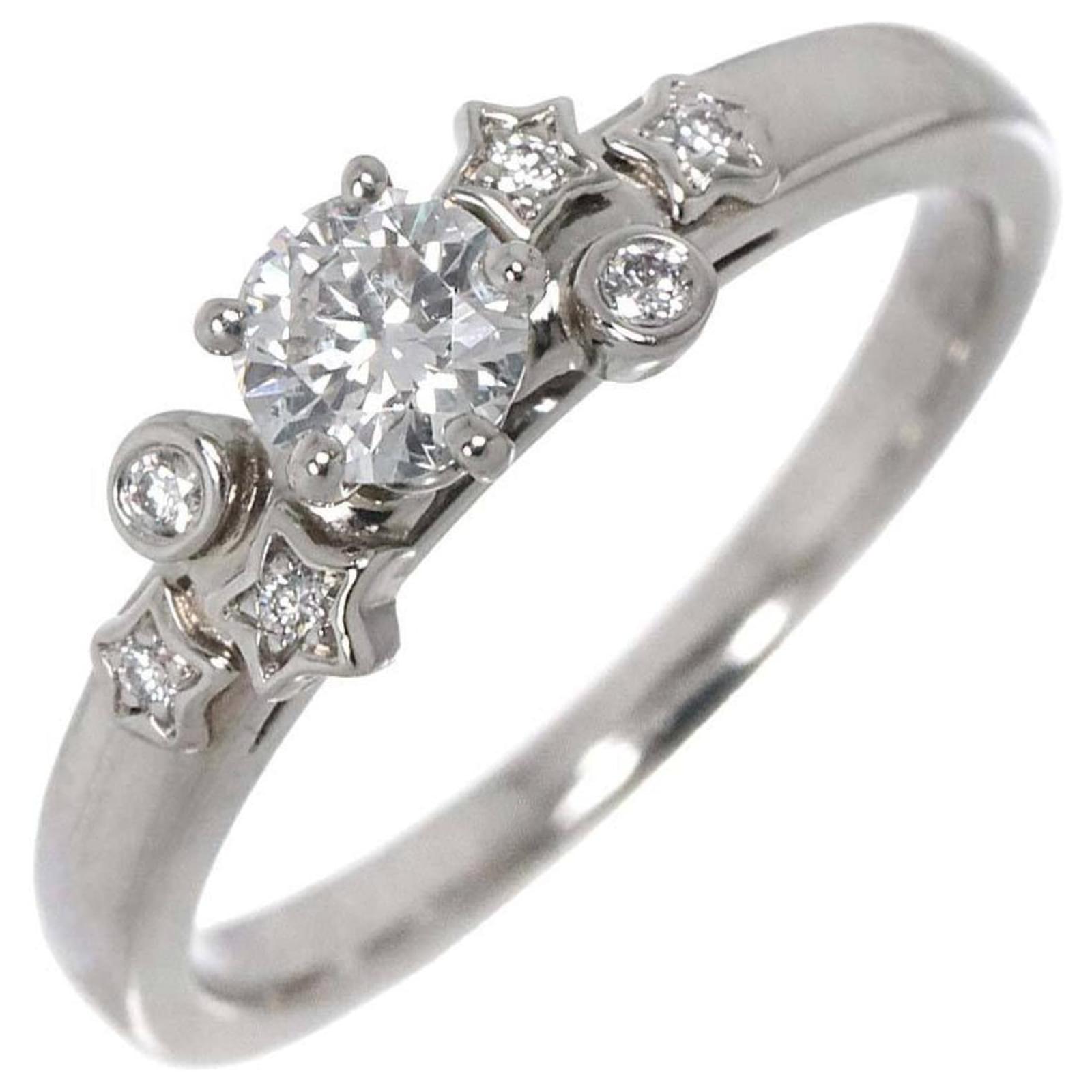 Chanel Comet Diamond Engagement Ring Platinum ref.1848103 - Joli Closet