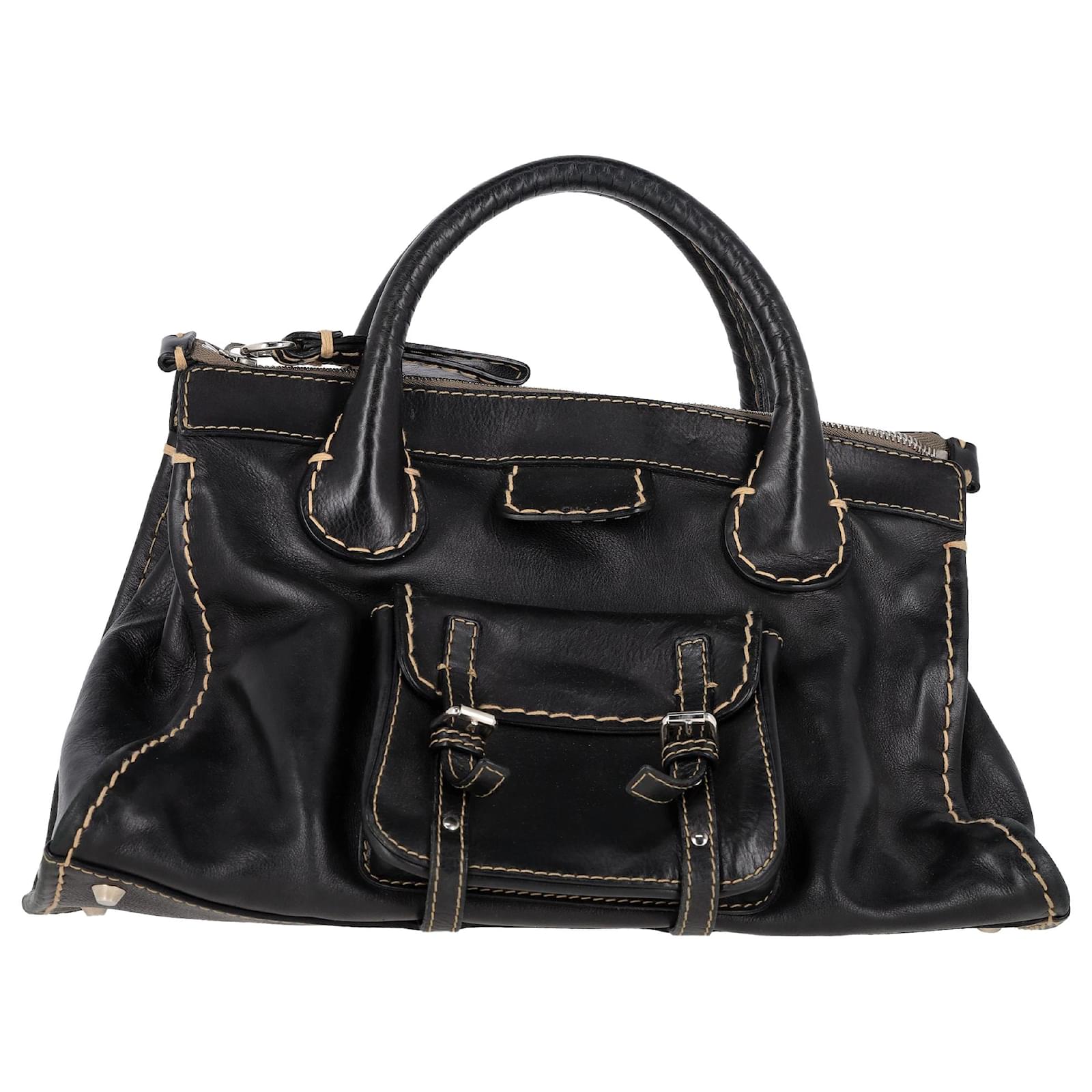 Chloé Medium Edith Satchel Handbag in Black Leather ref.1851586 - Joli ...