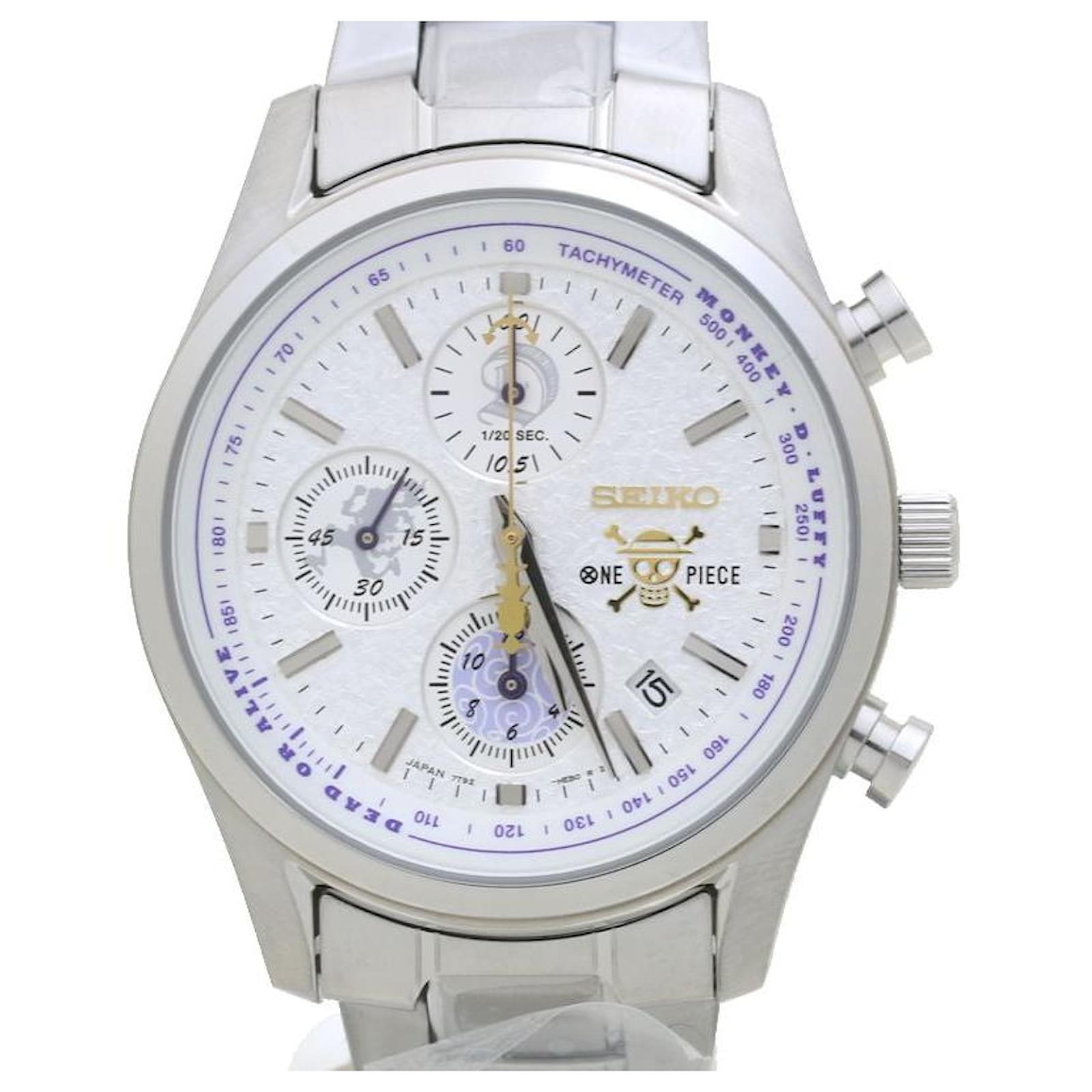 Reloj Seiko One Piece Monkey D. Luffy Edición Limitada Gear 5 Plata ...