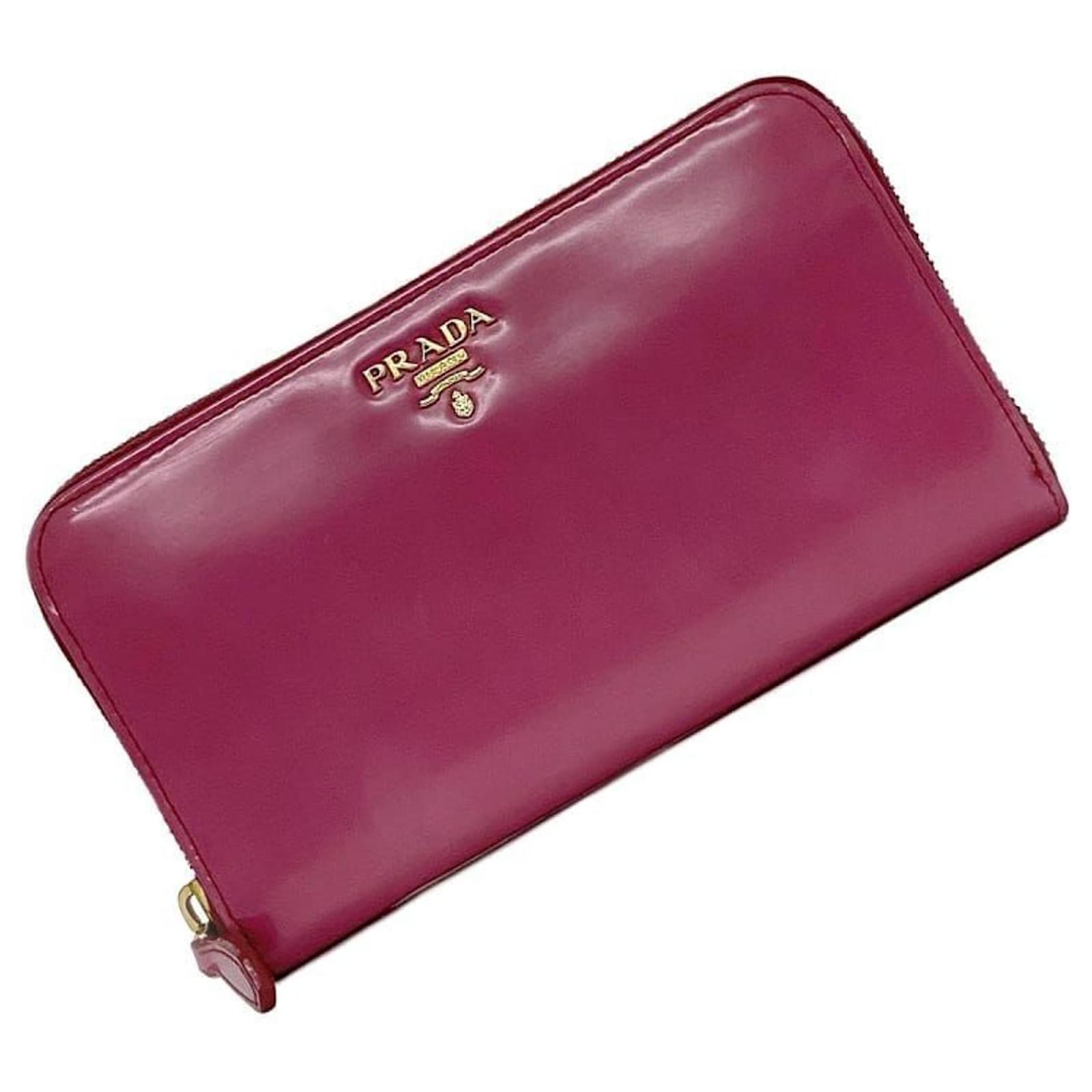 Prada Pink Leather Bi-Fold Wallet ref.1853681 - Joli Closet