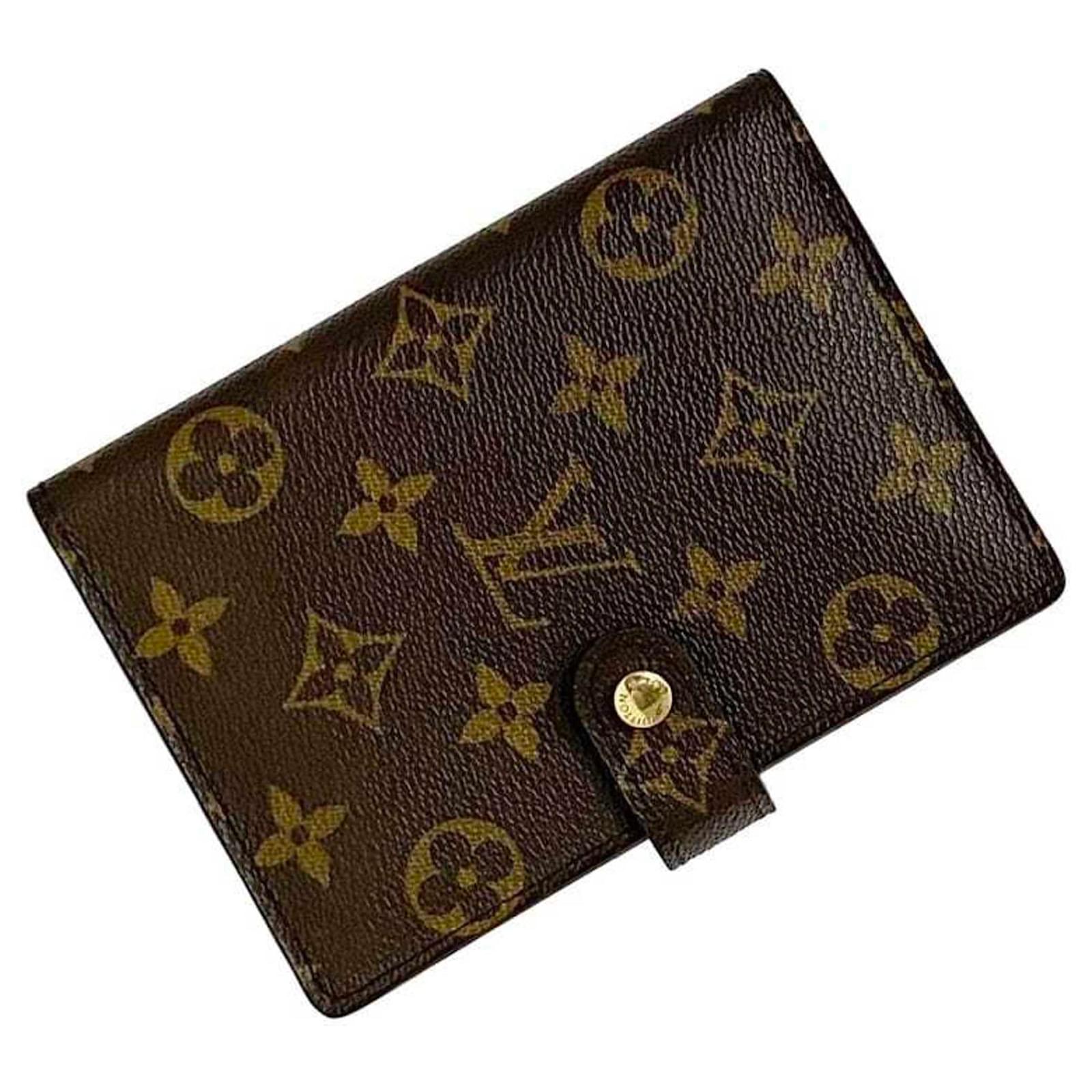 Louis Vuitton Notebook Cover Agenda PM Brown Monogram Patent leather ...