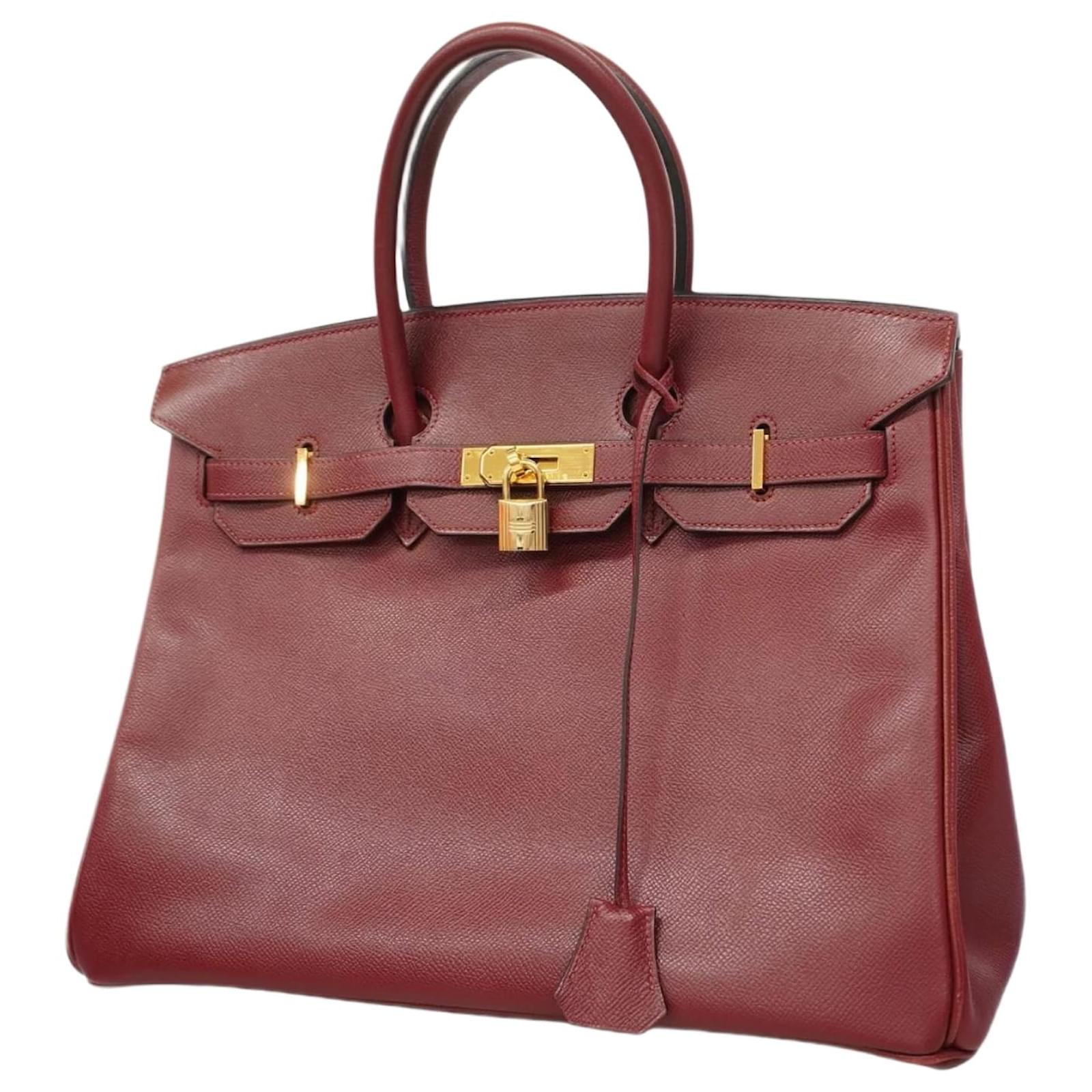Hermès Hermes Birkin 35 Handbag in Rouge H Red Leather ref.1854827 ...