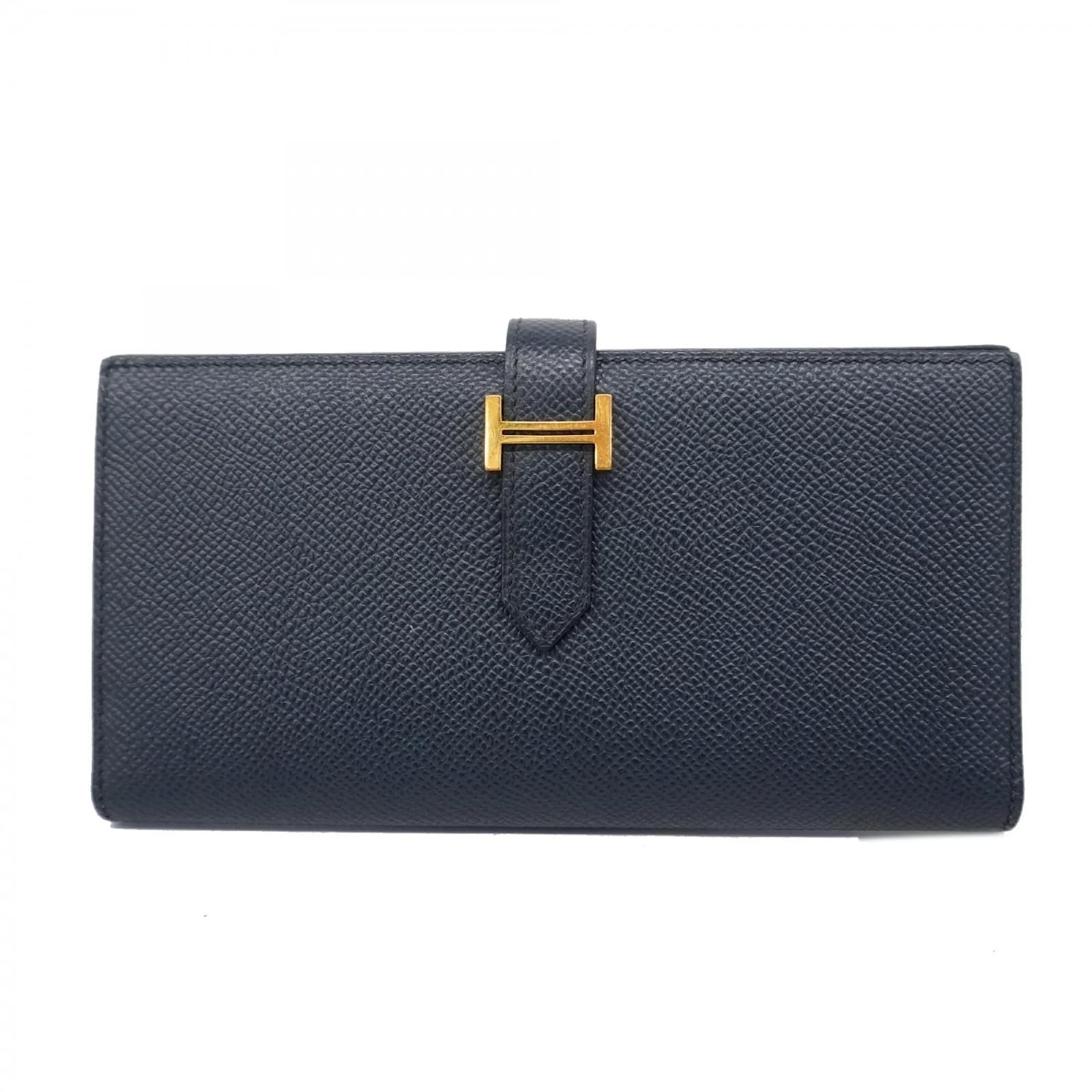 Hermès Hermes Long Wallet in Blue Indigo Leather ref.1855960 - Joli Closet